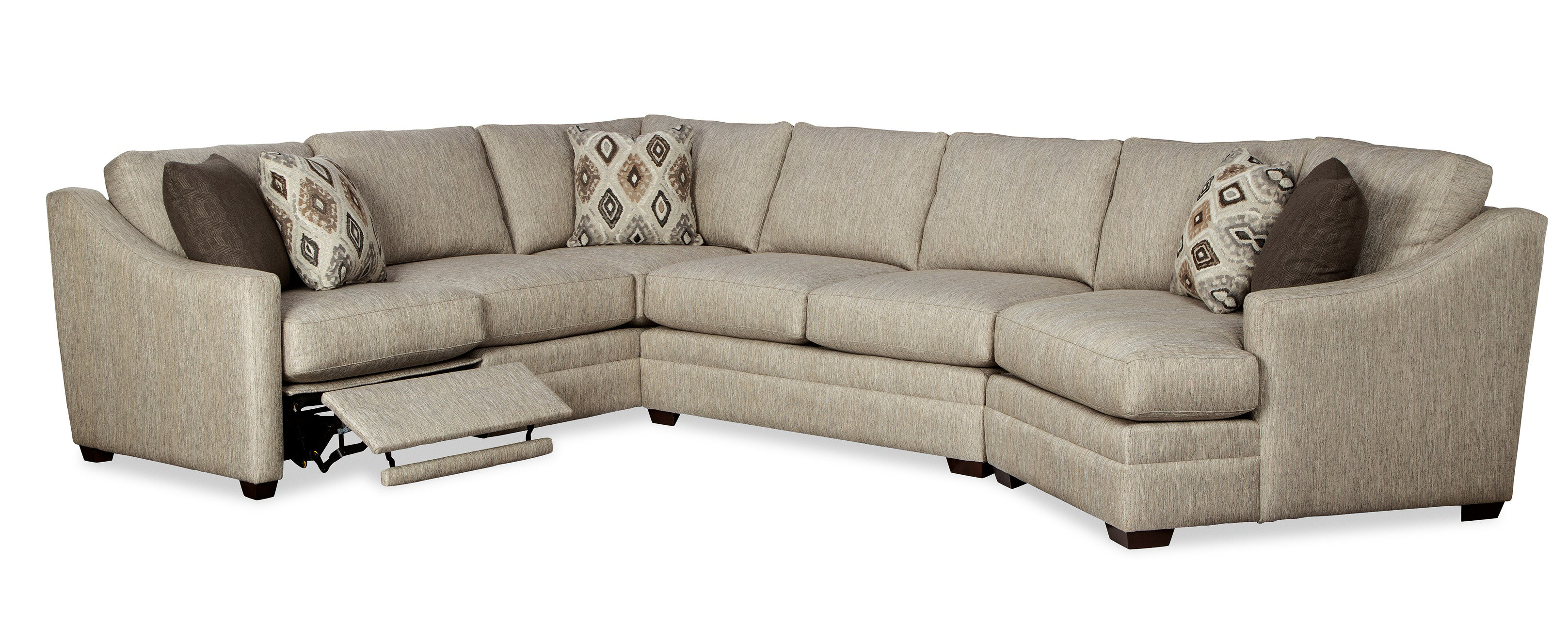 Birch Lane™ Ellwood 206" Wide Right Hand Facing Corner Sectional ...