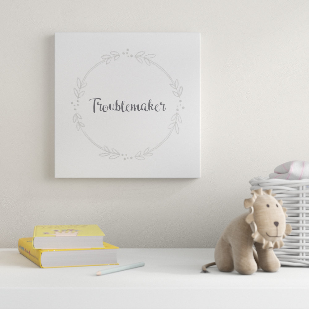 Harriet Bee 'Trouble Maker' Drawing Print on Canvas | Wayfair