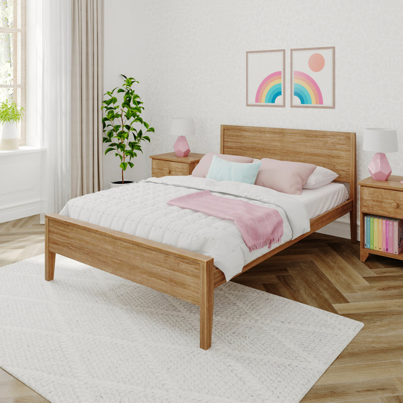 Lark Manor Aileana Solid Wood Panel Bed & Reviews | Wayfair