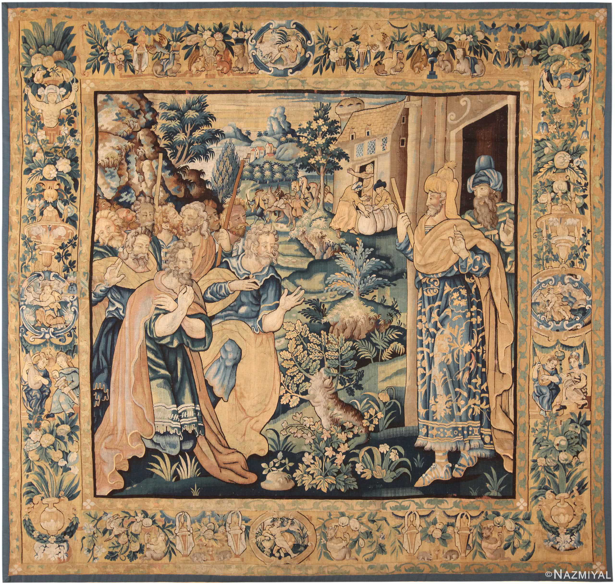 Nazmiyal Collection 16Th Century Silk And Wool Antique Flemish Old ...