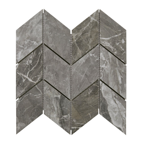 Daltile Famed 3" x 6" Porcelain Chevron Mosaic Tile | Wayfair