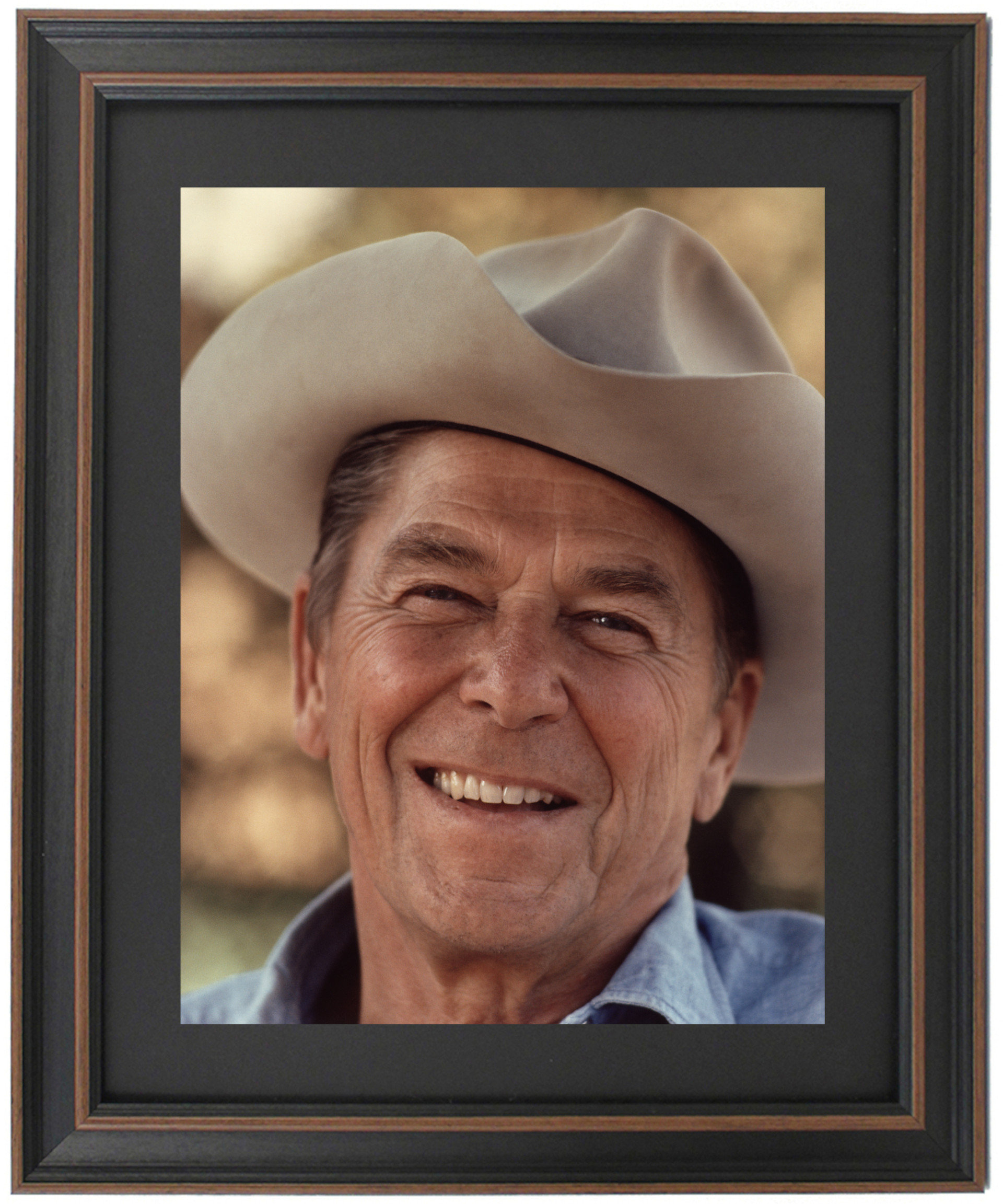Red Barrel Studio® Ronald Reagan In A Cowboy Hat At Rancho Del Cielo ...