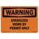 SignMission OSHA WARNING Sign - Energized Work By Permit Only | Made In ...