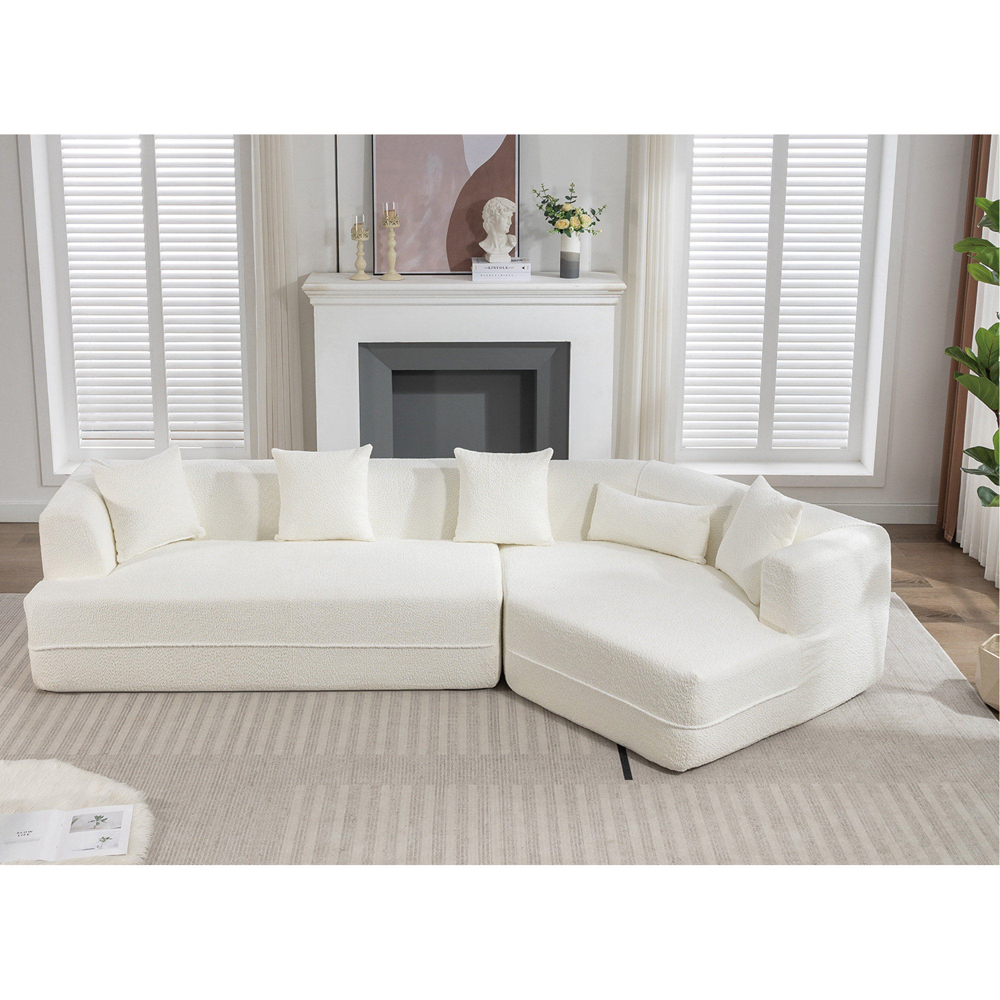 Latitude Run® Modern Minimalist Modular Sofa With Free Combination And ...