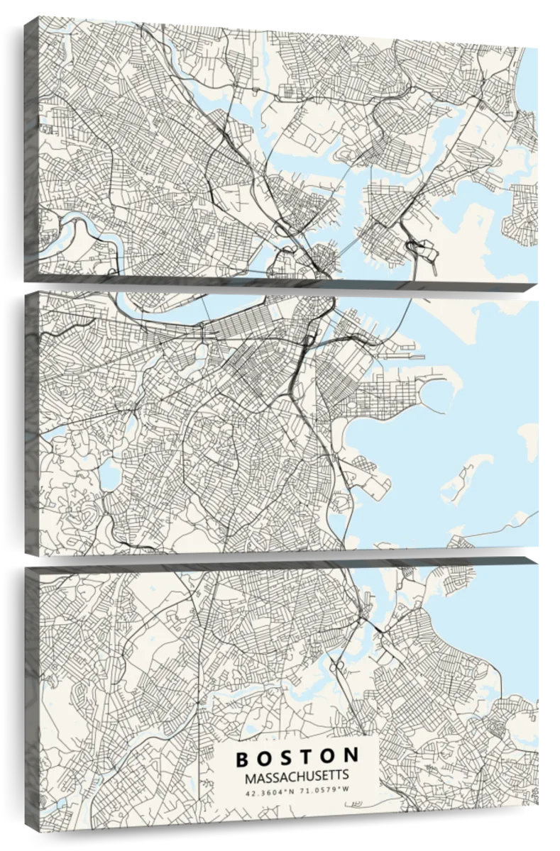 Breakwater Bay Aliaz Boston City Map | Wayfair