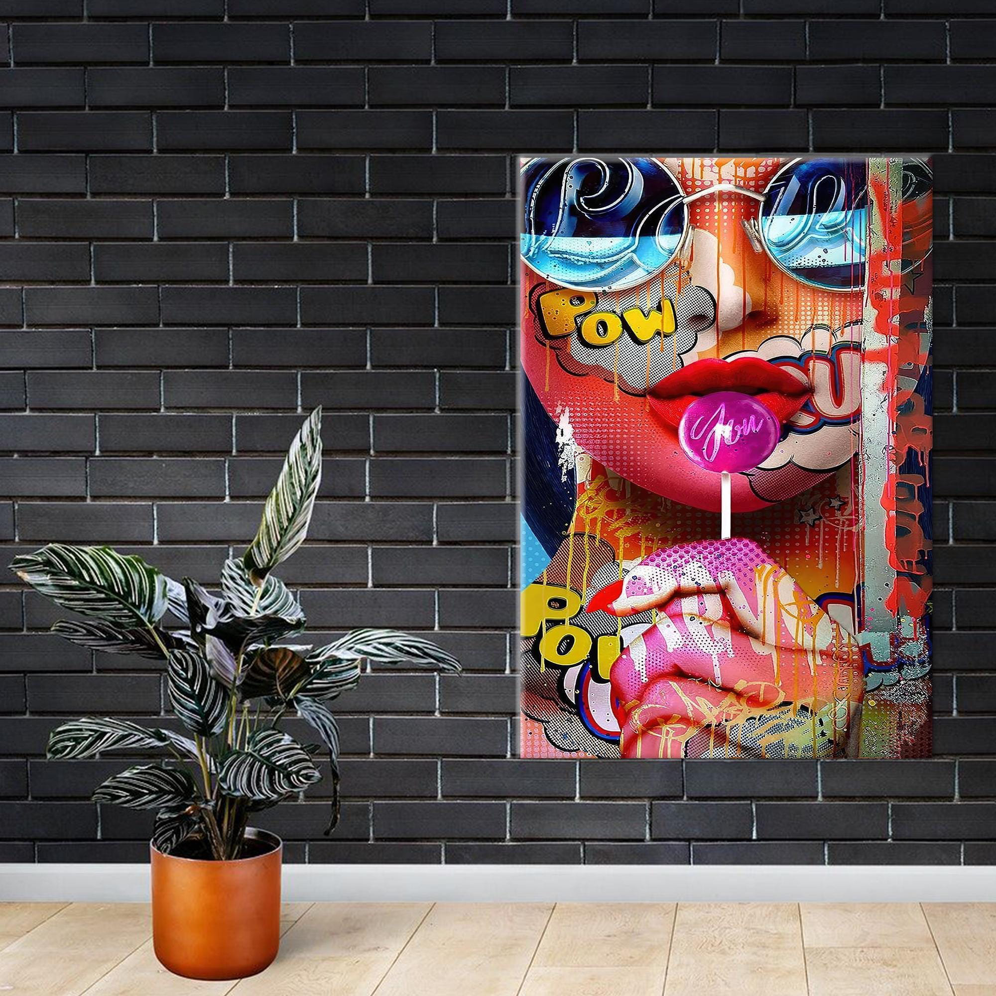 Red Barrel Studio® Pop Art Wall Hanging Featuring A 3D Woman Design In ...