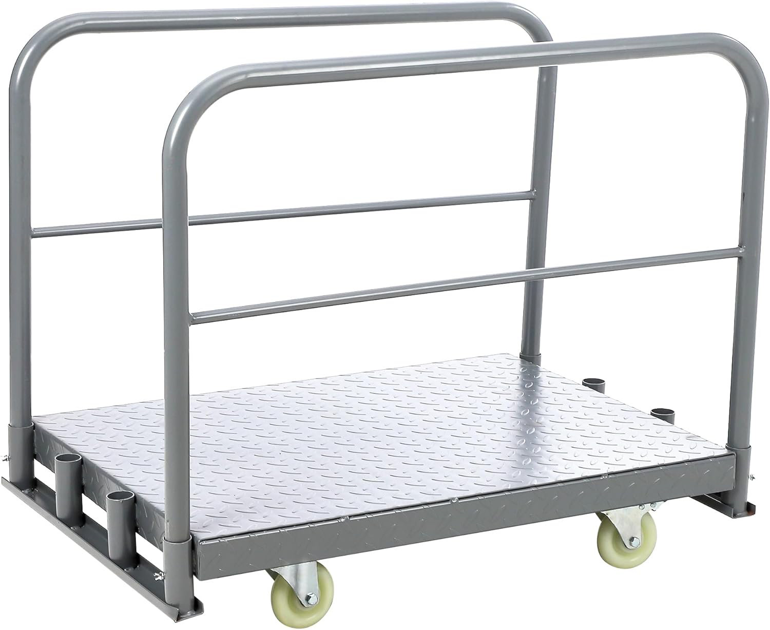 ASOPIX Platform Truck Cart with Wheels, Steel Panel Flatbed Dolly cart ...