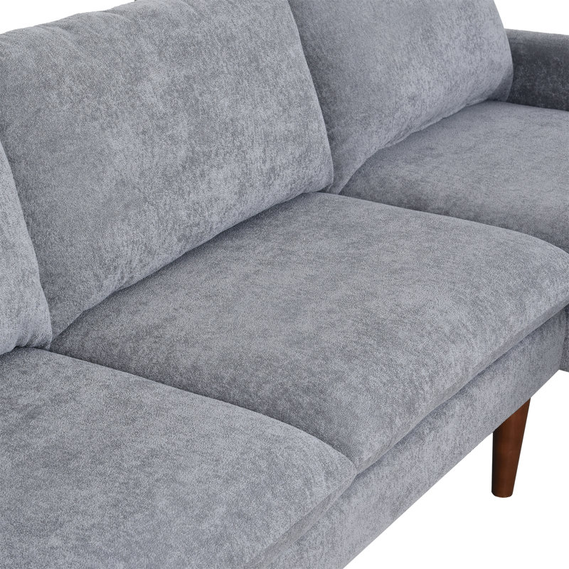 George Oliver L-Shaped Sofa With Padded Cashmere: Multi-Functional ...