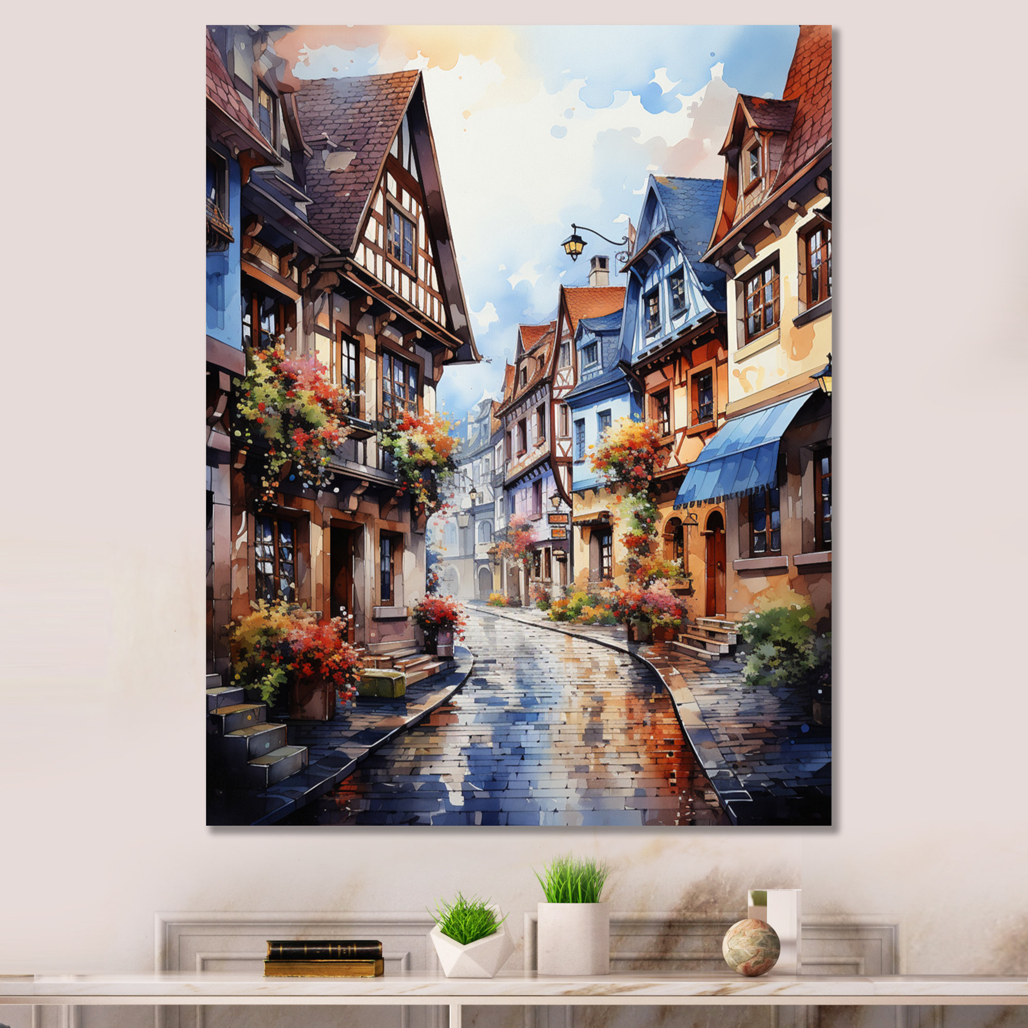 Red Barrel Studio French Quaint Streets Of Colmar III - Cityscapes Wall ...