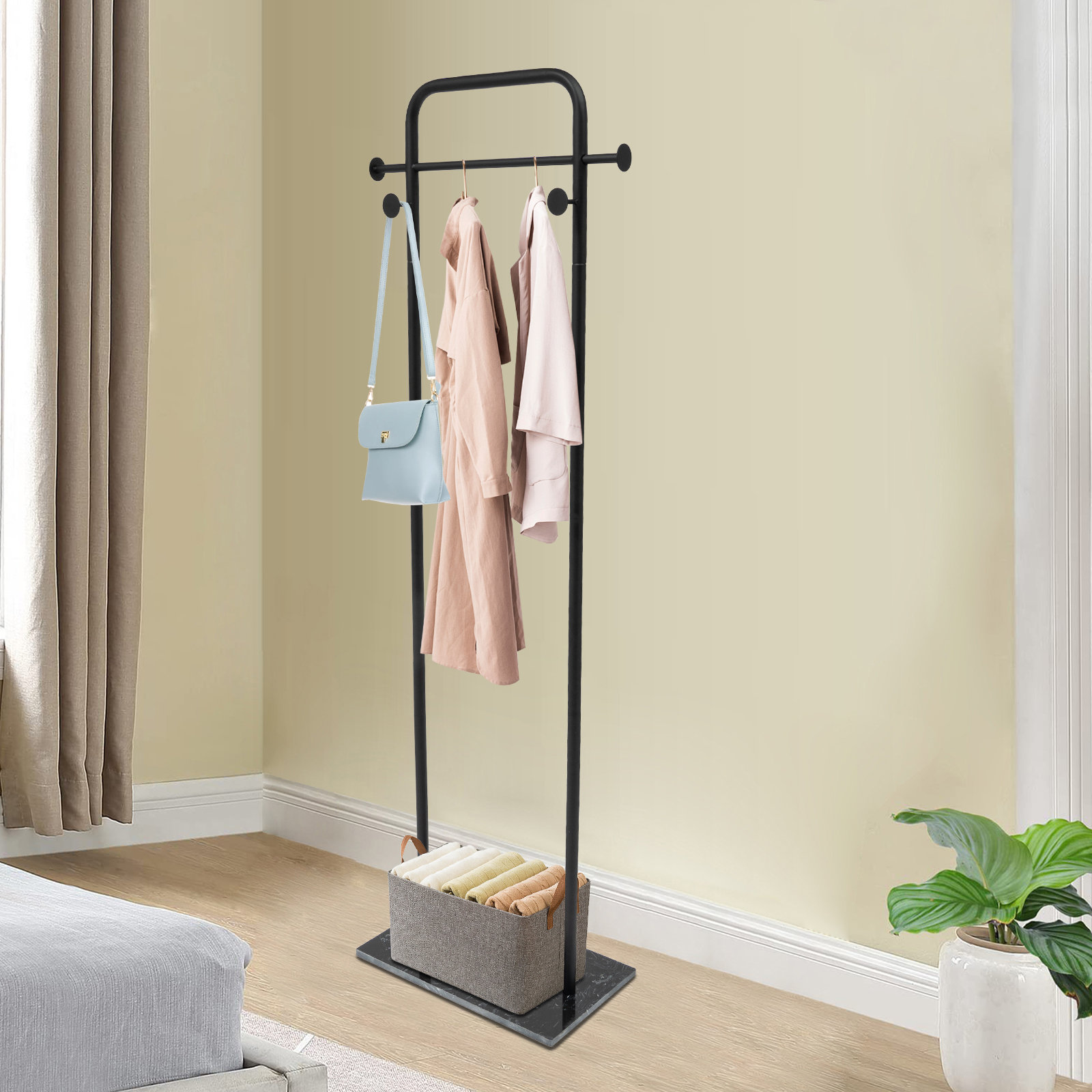 Rebrilliant Free-Standing Metal Coat Rack | Wayfair