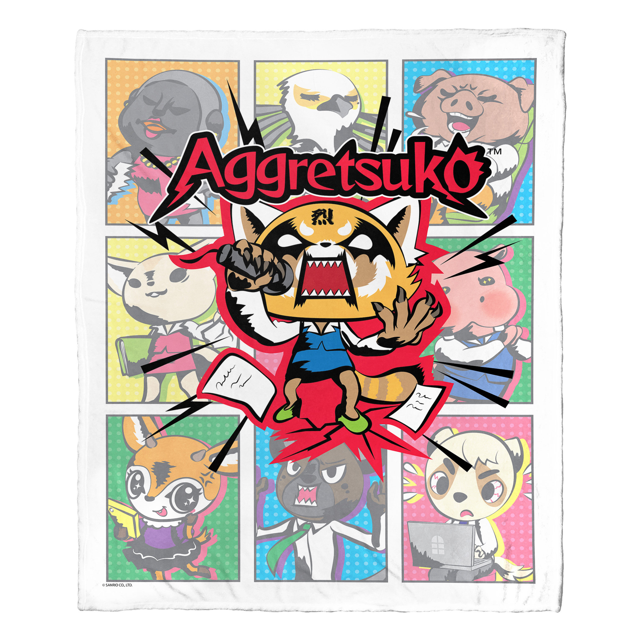 Northwest Aggretsuko Comics Throw | Wayfair