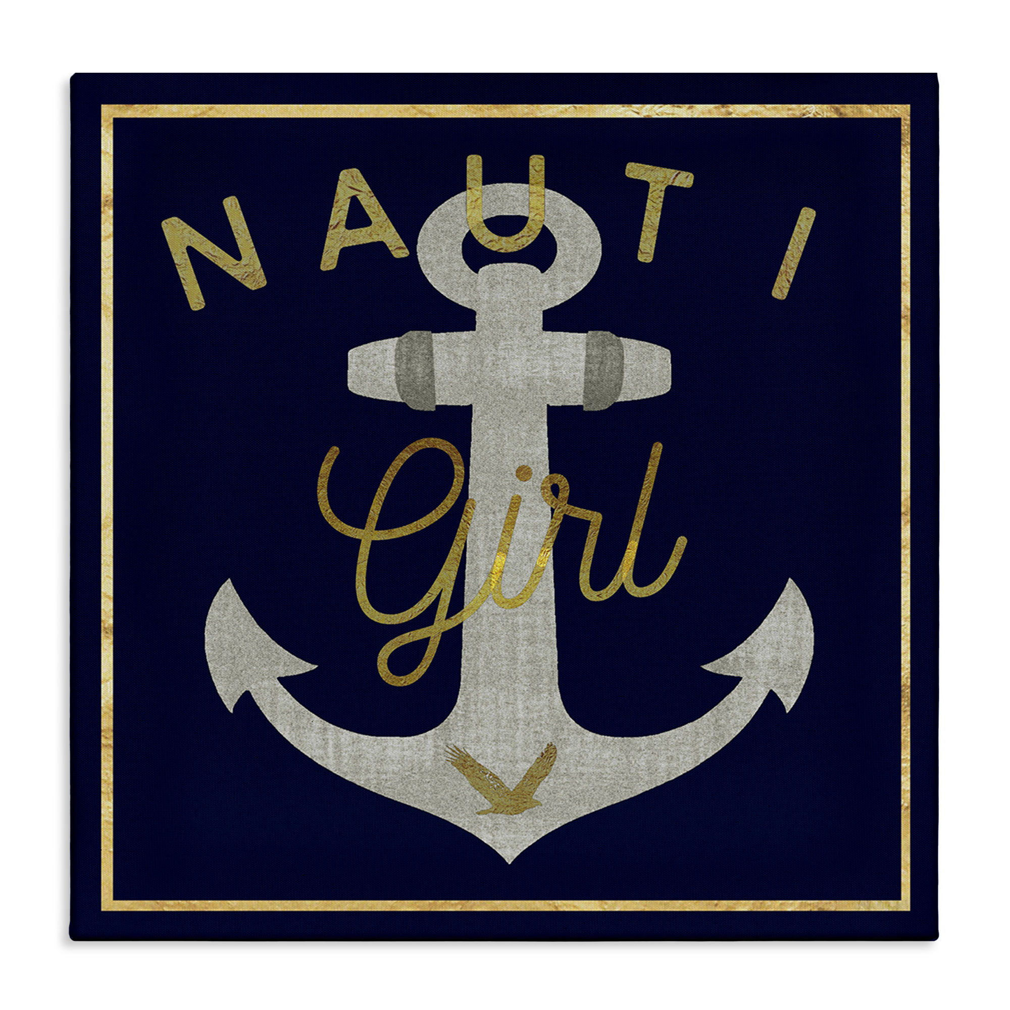 Breakwater Bay «Nauti Girl with Anchor», art mural par Graffi *ee ...