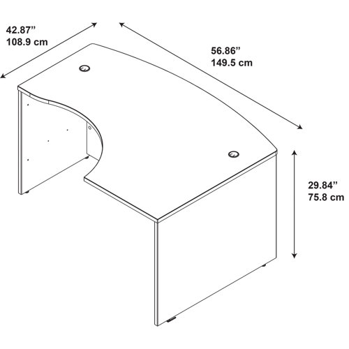 Bush Business Furniture Series C L-Shaped Desk Shell & Reviews | Wayfair