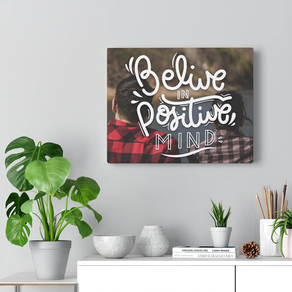 Trinx Inspirational Quote Canvas Believe In Positive Mind Wall Art ...