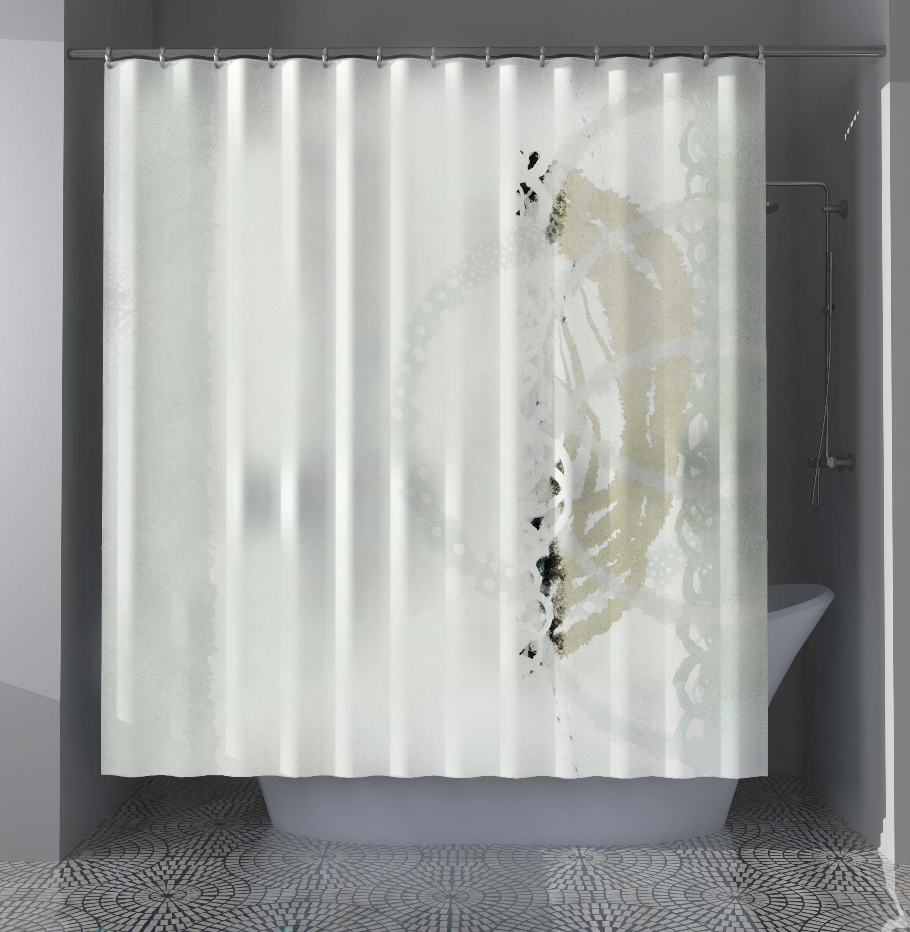 LeRoi Products Glitter Outrageous Designer Shower Curtain - Wayfair Canada