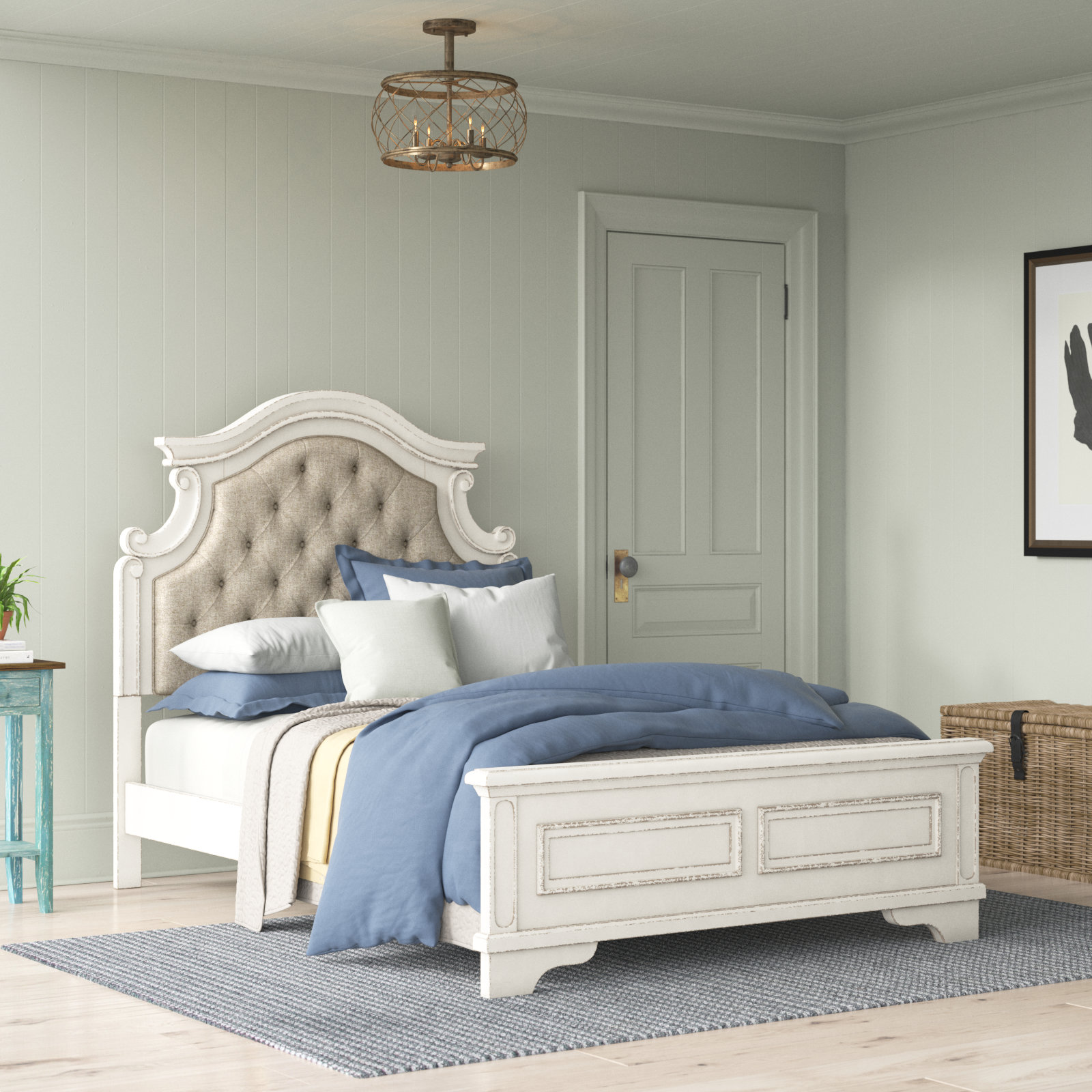 Upholstered standard bed store