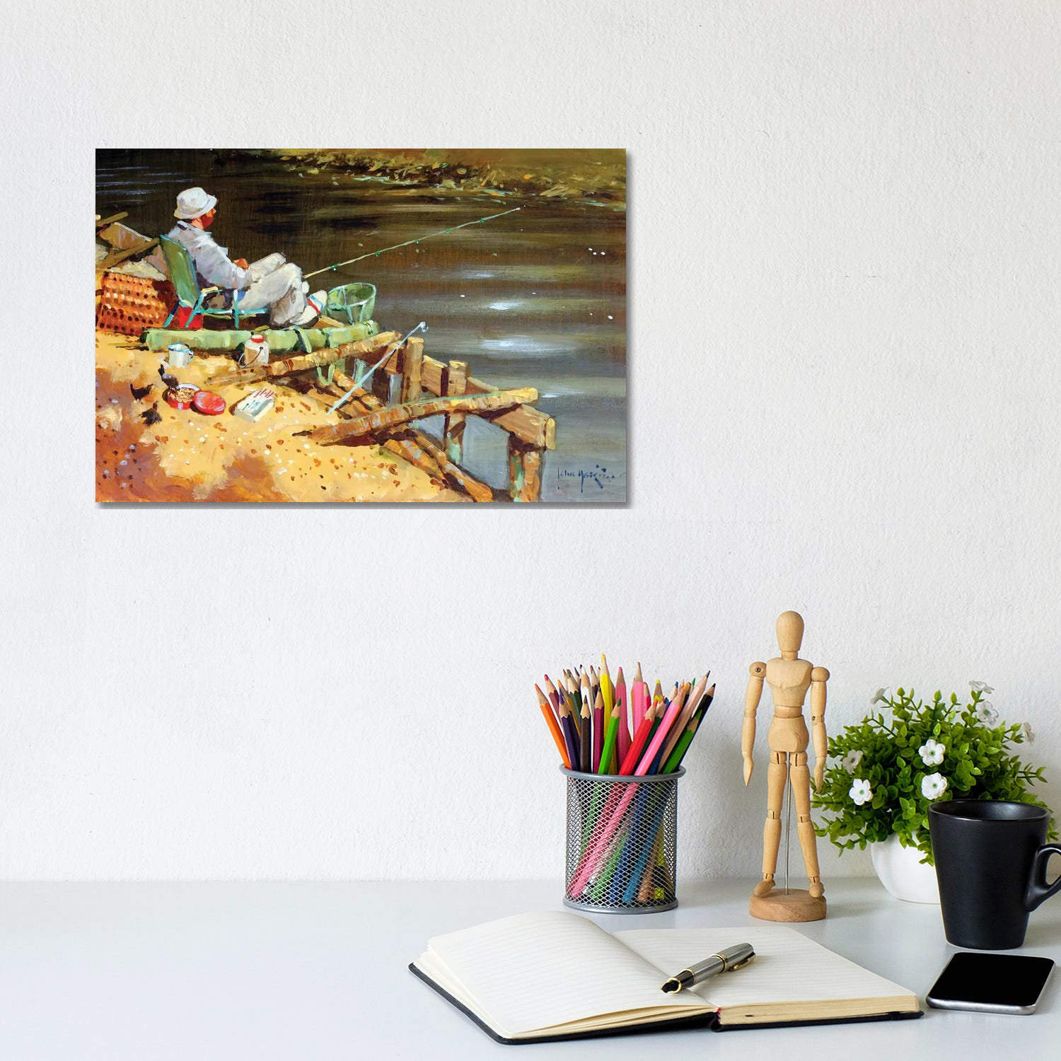 ClassicLiving Chance of a Bite by John Haskins - Wrapped Canvas Graphic ...