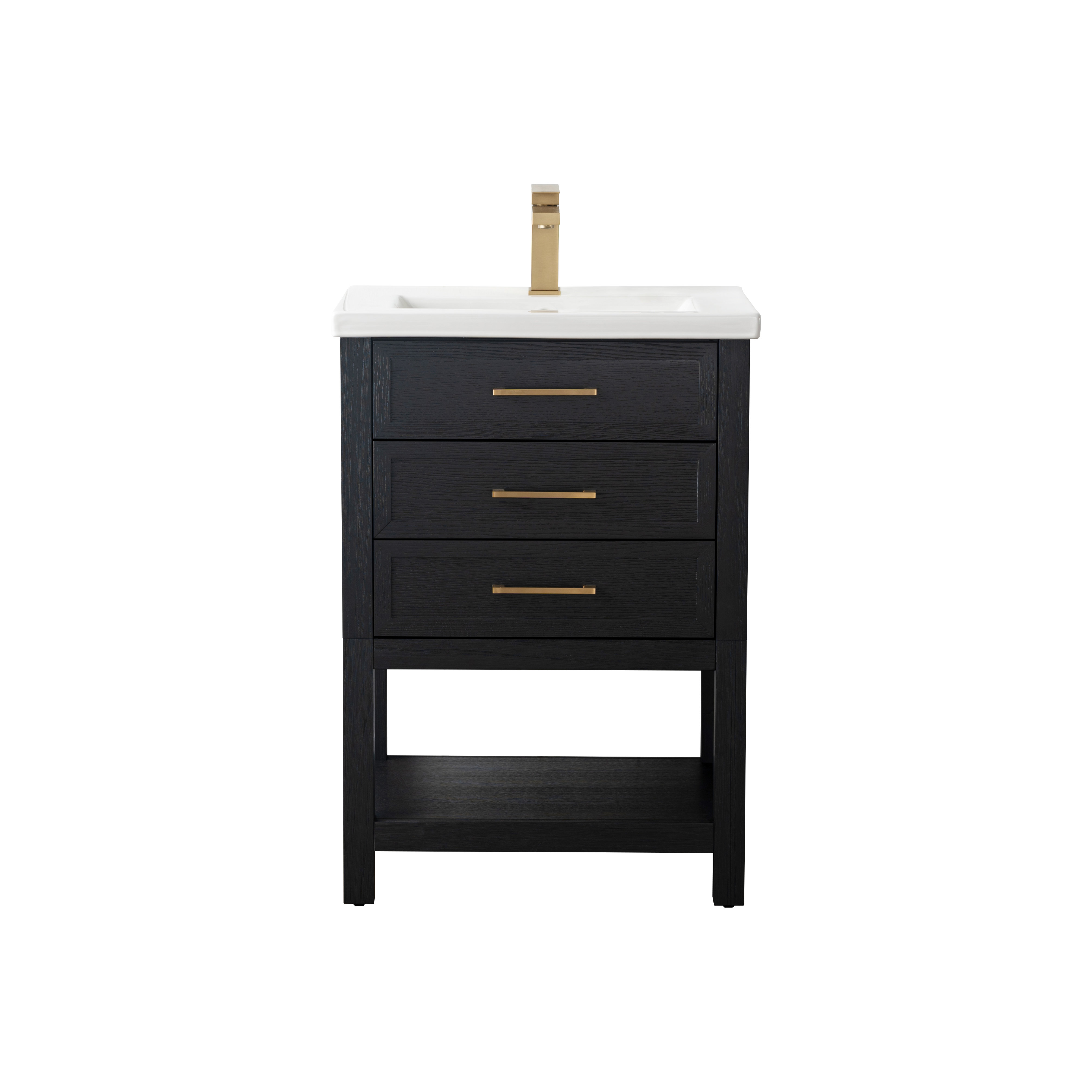 Willa Arlo™ Interiors Stratford 24'' Single Vanity with Ceramic Top ...
