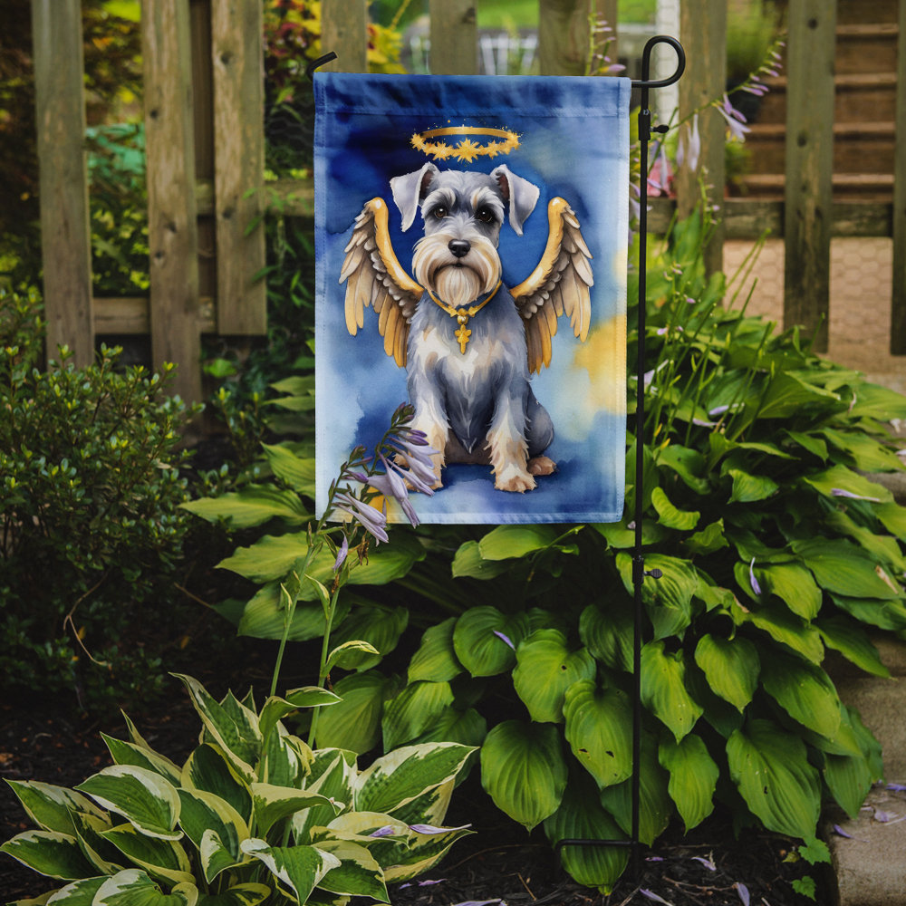 Caroline's Treasures Schnauzer My Angel Garden Flag | Wayfair