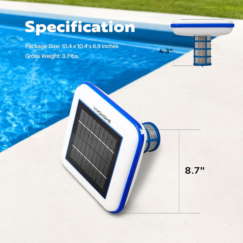 VIVOHOME Chlorine-Free Automatic Solar Pool Cleaning Tools & Reviews ...