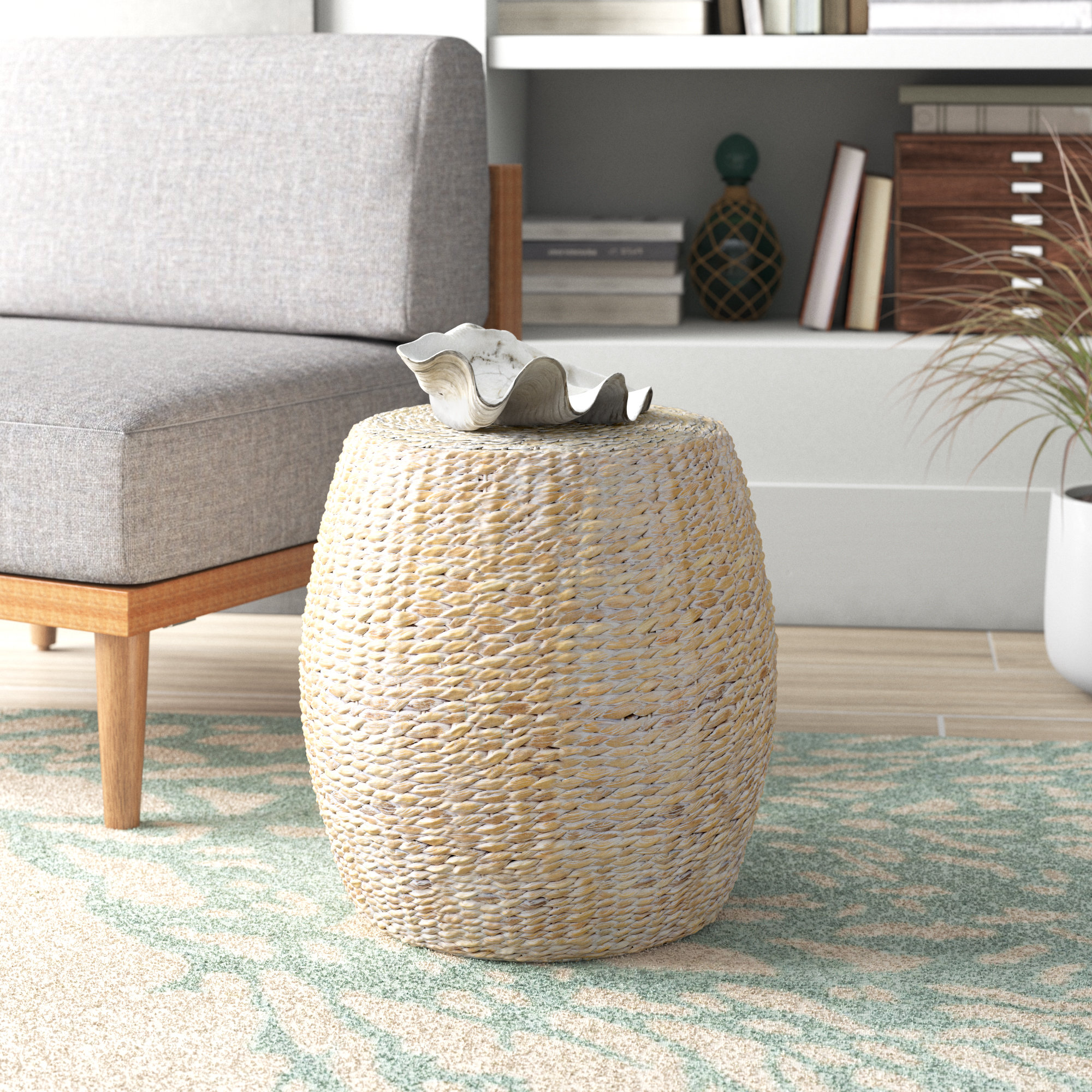 Beachcrest Home™ Nicholle Nadine Drum End Table & Reviews | Wayfair