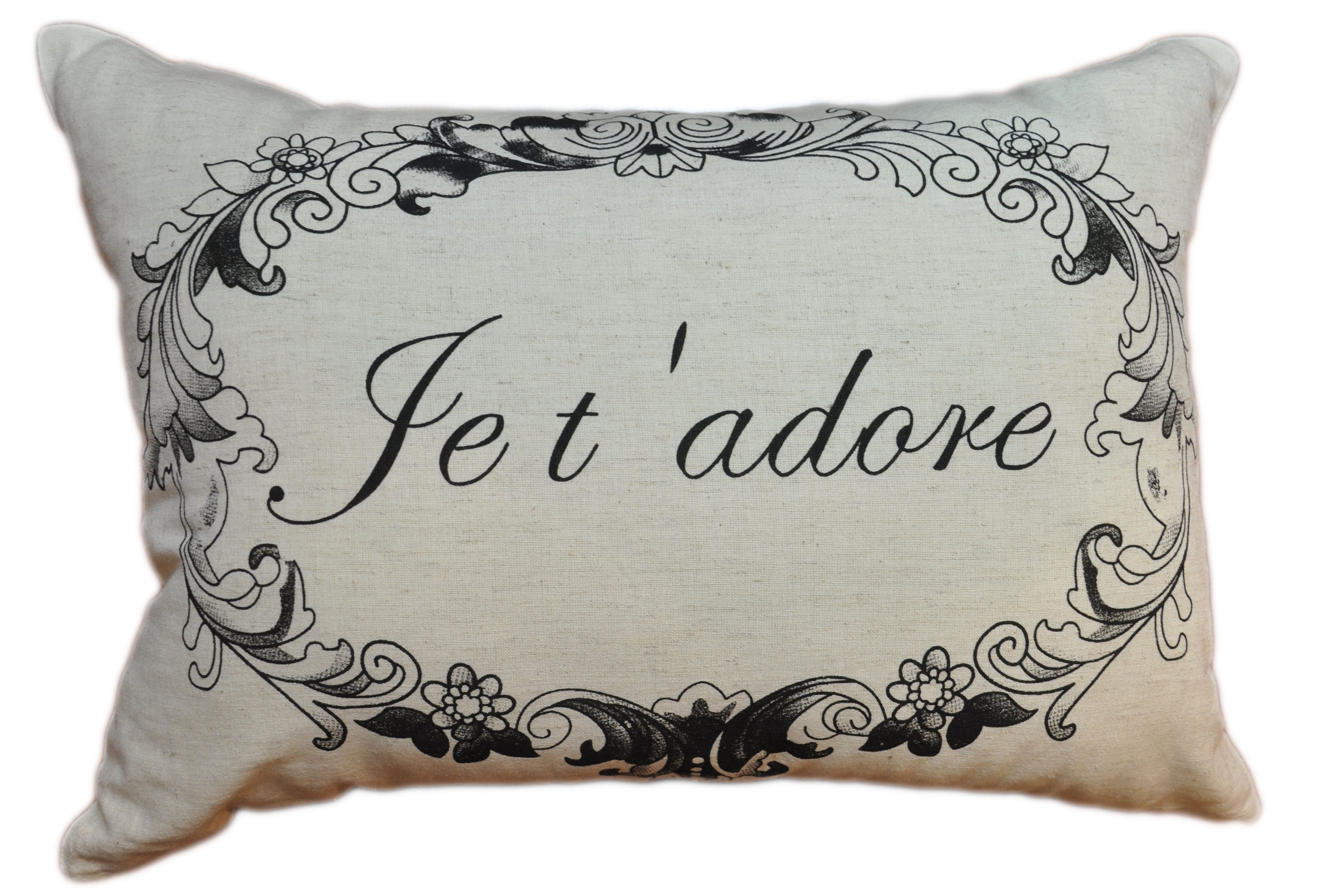 Amity Home Je T 'Adore Linen Decorative Pillow | Wayfair