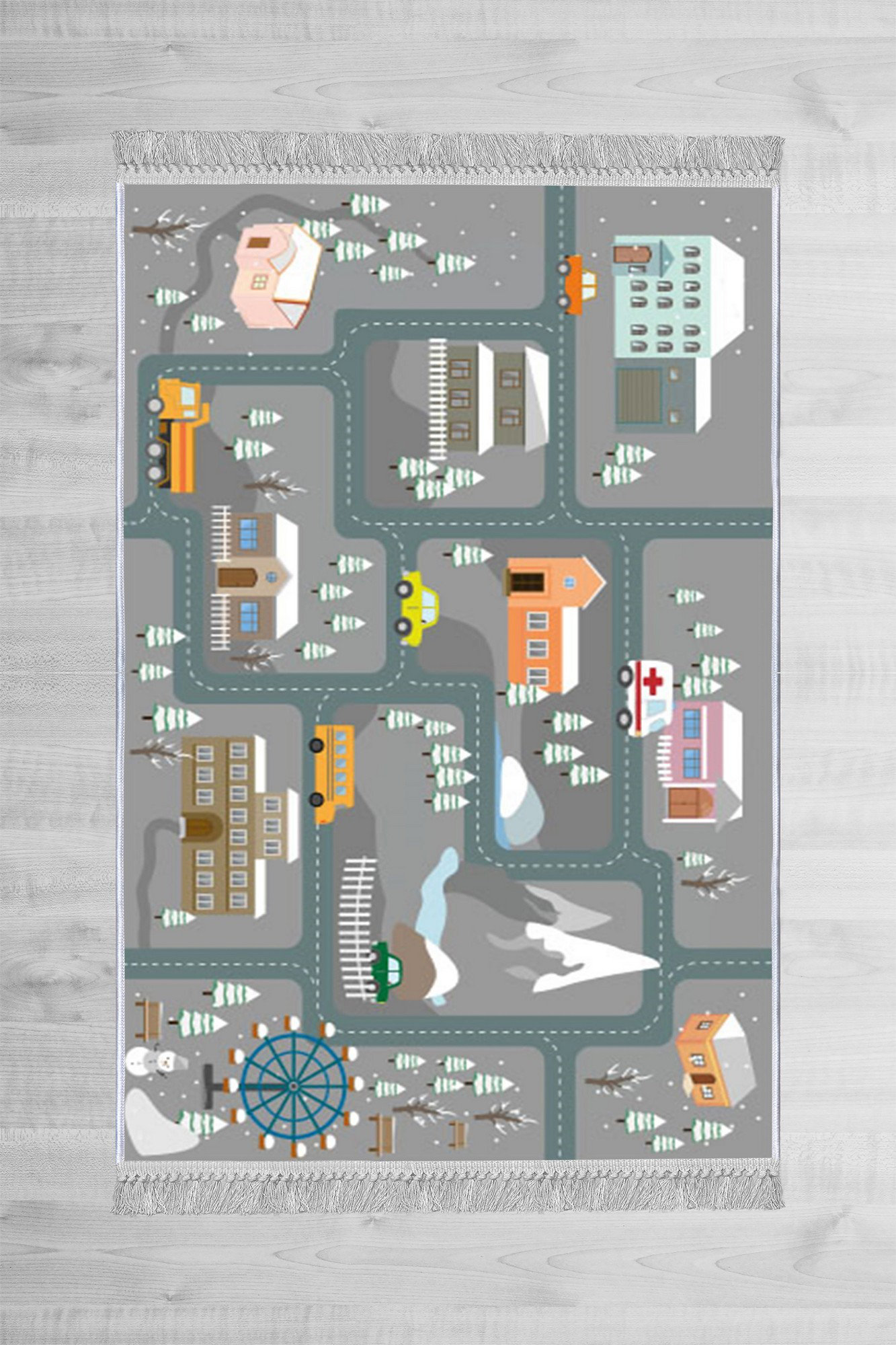 Zoomie Kids Mankin Grey/Green/Orange Rug | Wayfair.co.uk