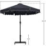 Arlmont & Co. Chavonte Fabric With Piping / Aluminum Patio Umbrella ...