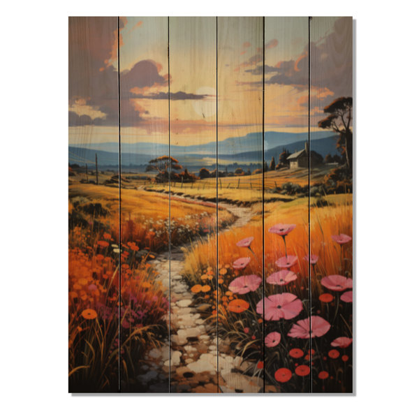 Latitude Run® " Farm Summer Fauvist Field V " - Wayfair Canada
