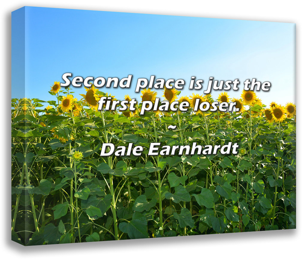 Trinx Dale Earnhardt Quote: Second place is just the first place loser ...