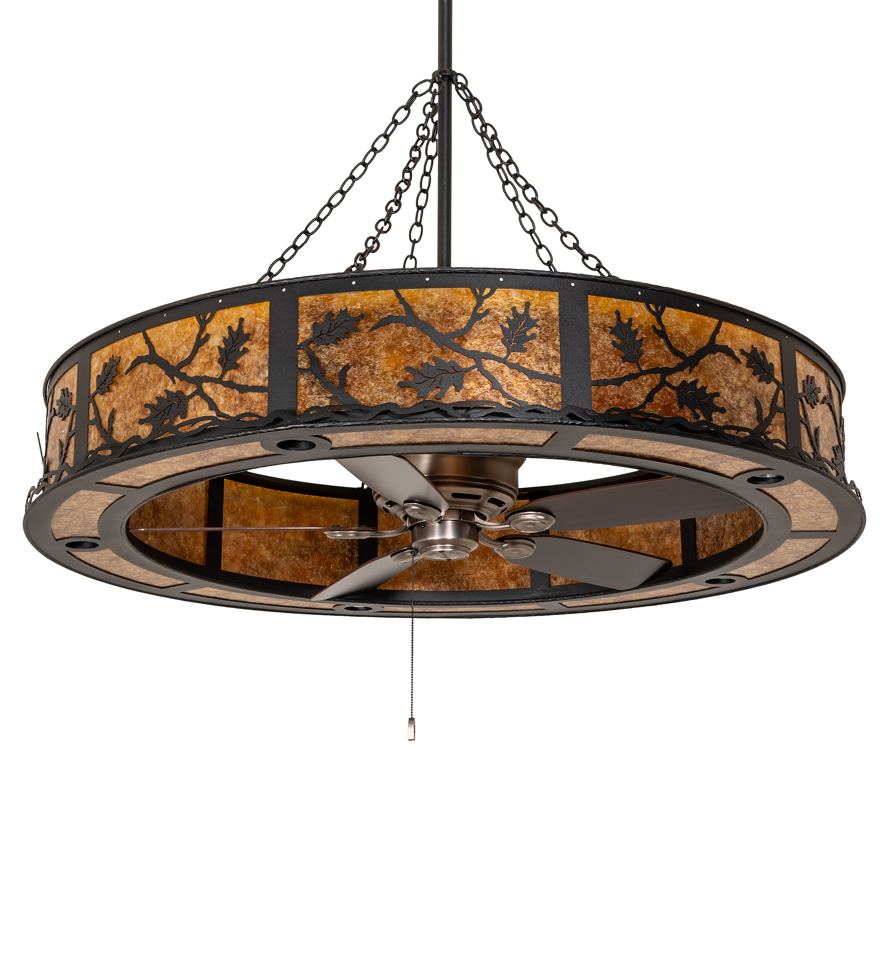 Meyda Lighting 56" Wide Oak Leaf Chandel-Air | Perigold