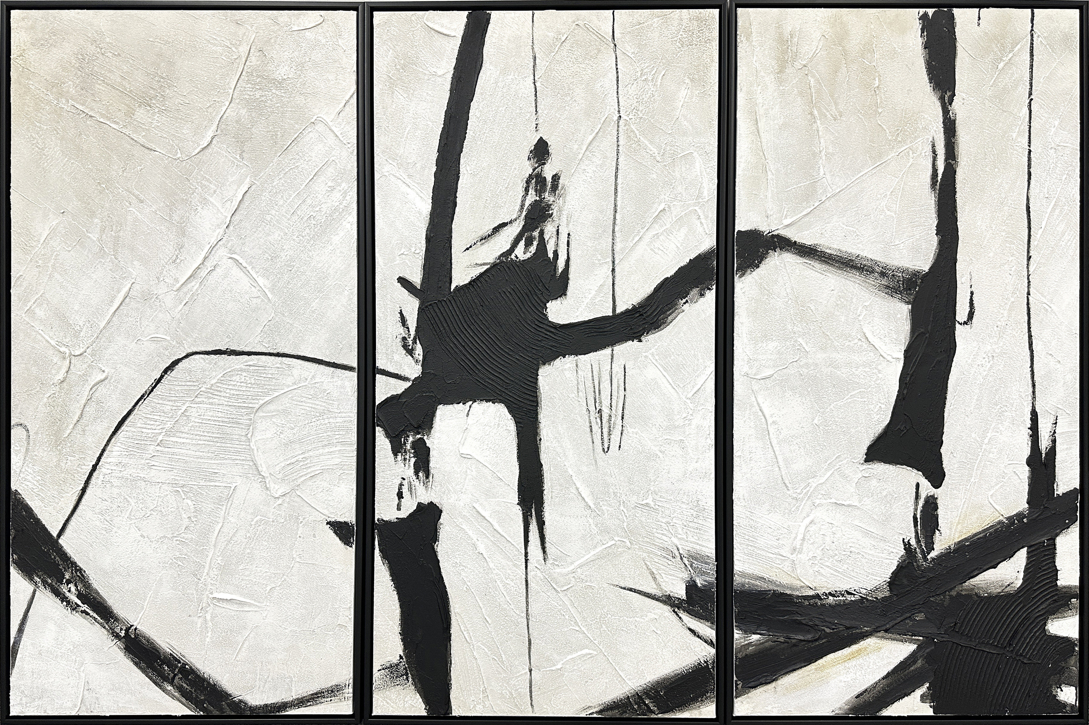 Red Barrel Studio® Abstract Harmony Framed Canvas Triptych Wall Art ...