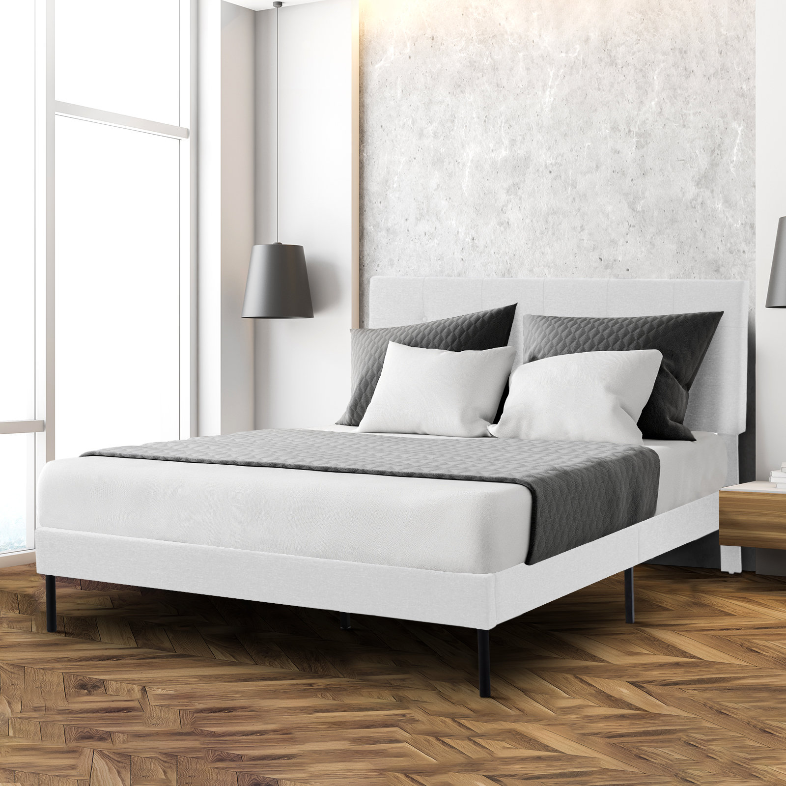 Wrought Studio Imajean Frame Bed with Headboard & Reviews | Wayfair