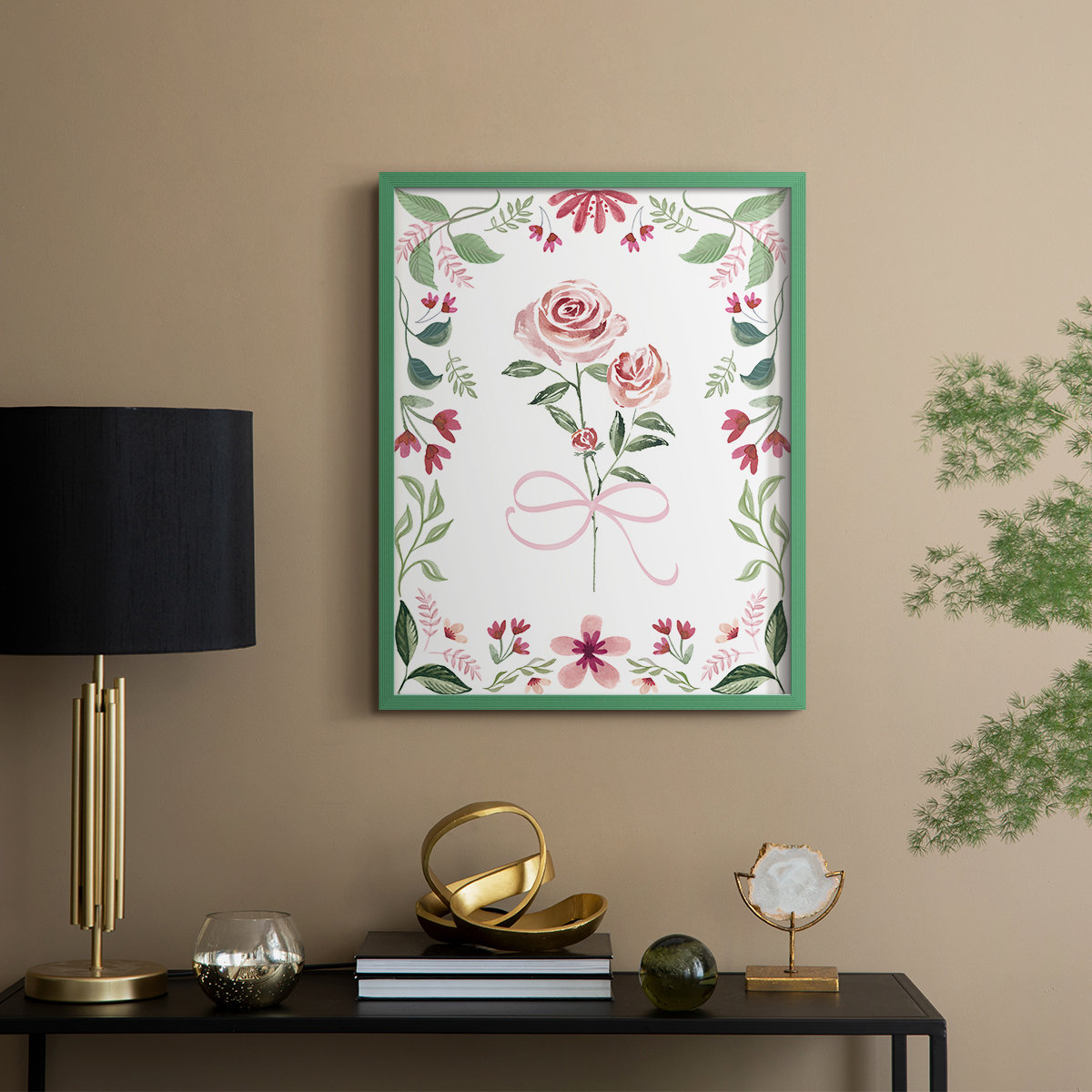 Lark Manor™ Pretty in Pink Framed Print - Solid Wood | Wayfair