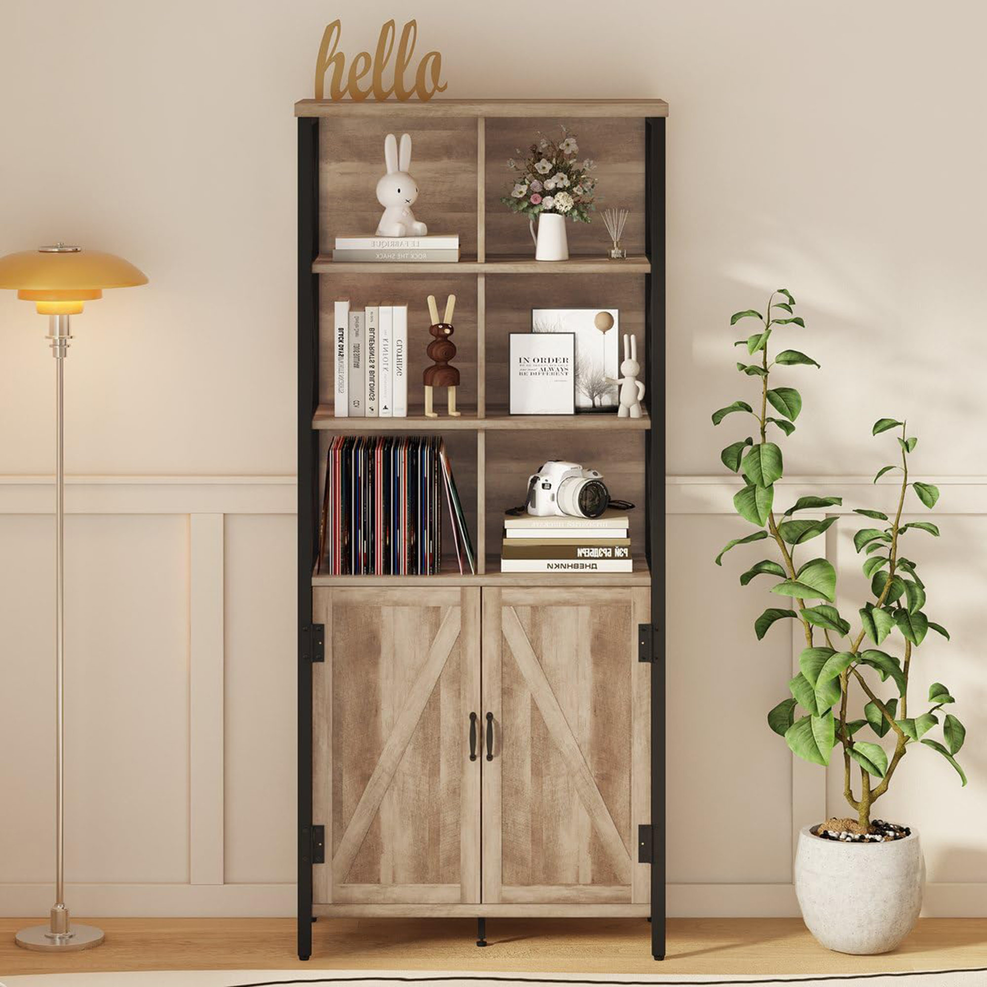 17 Stories Industrial Farmhouse Book Shelf - Wayfair Canada