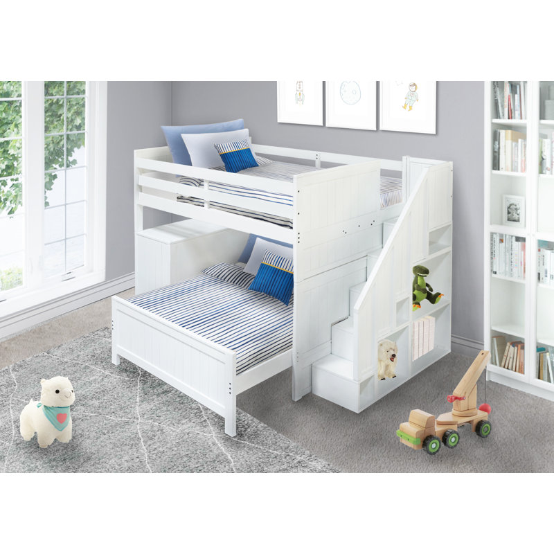 Caramia Furniture Blytheville Kids Full Over Full Storage Bunk Bed ...