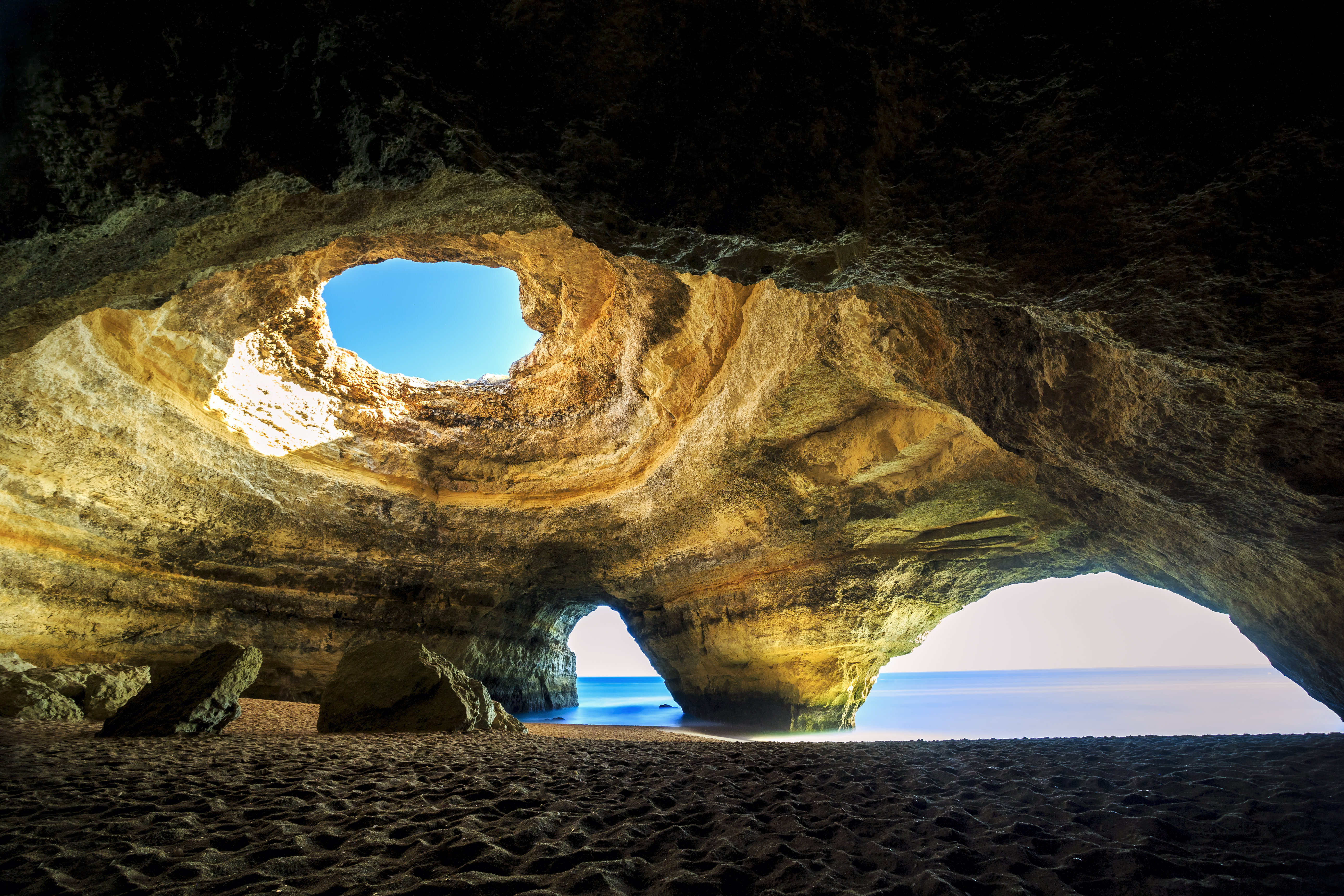 Millwood Pines Cave in Benagil by Eunikasopotnicka - Wrapped Canvas ...
