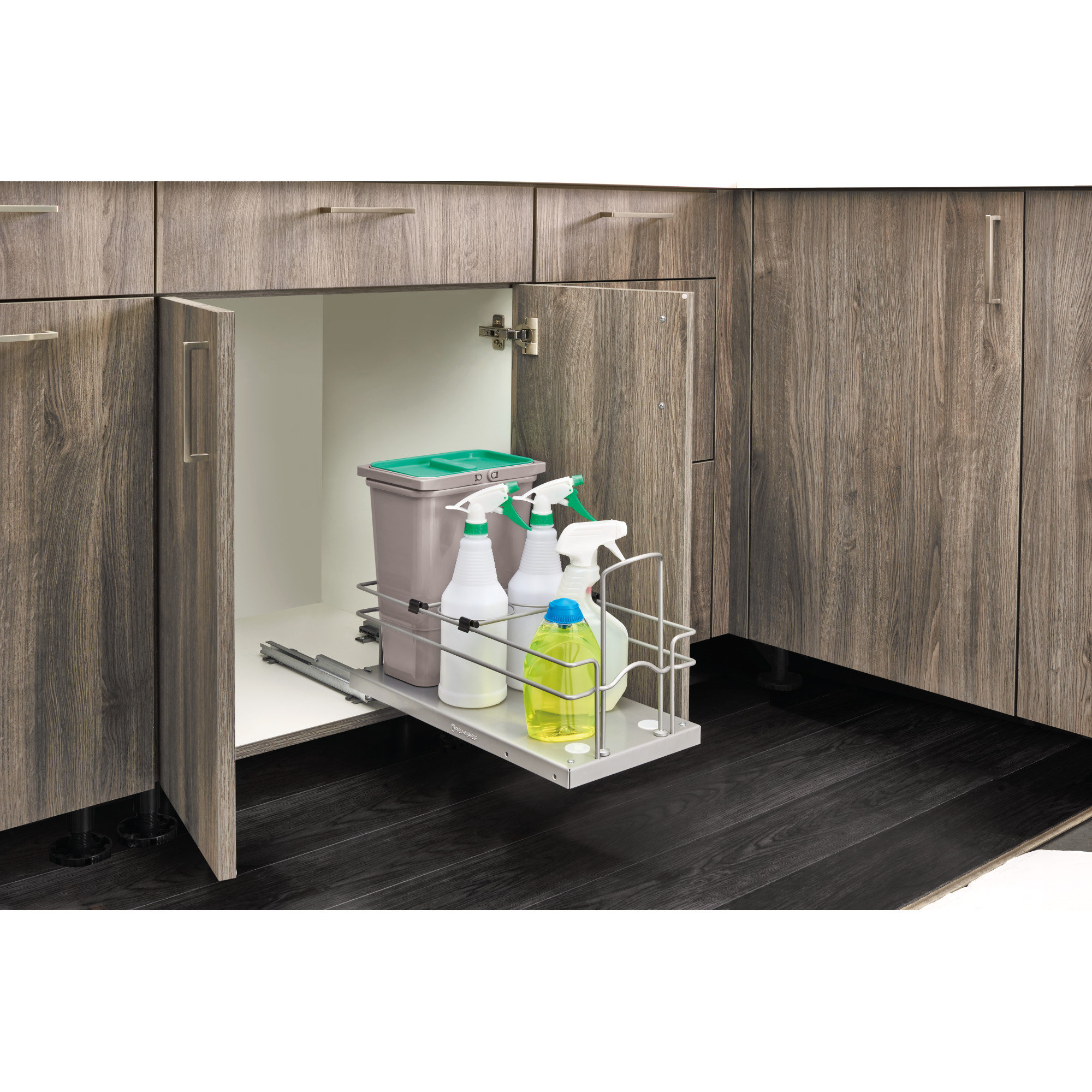 Rev-A-Shelf Undersink Pull Out Cleaning Organizer with Soft Close ...