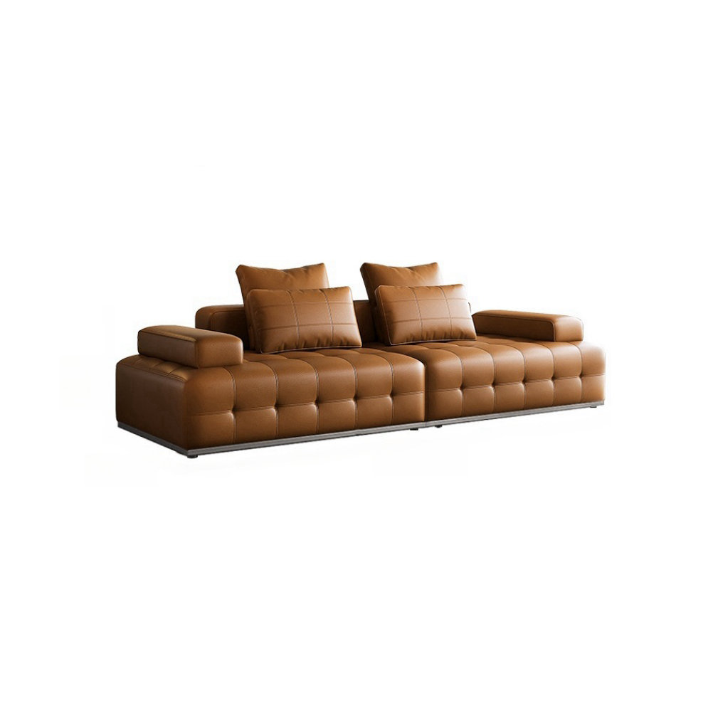 GEMEZO Vegan Leather Sofa | Wayfair