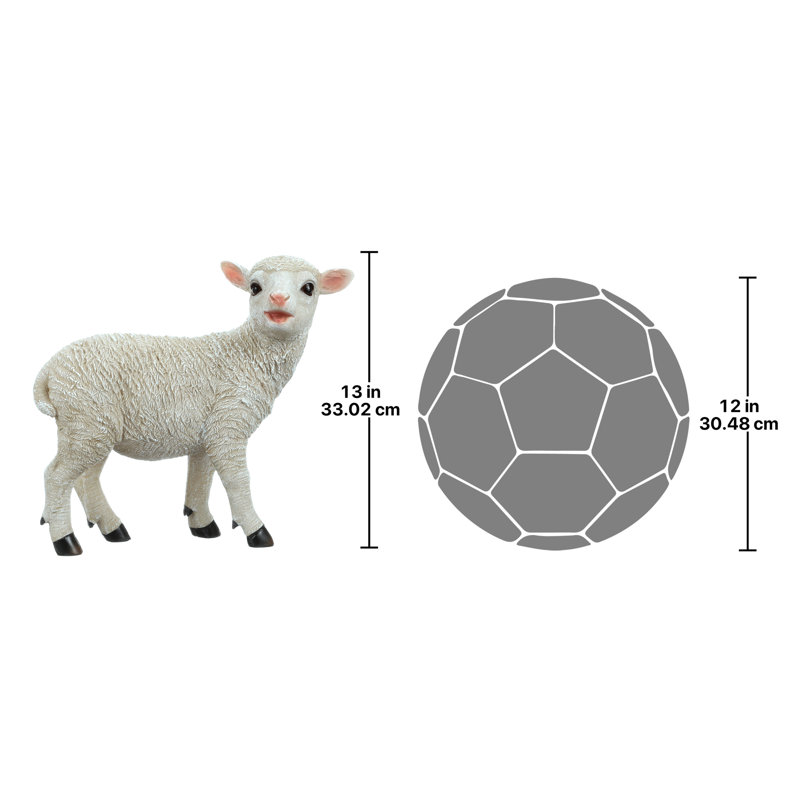 Design Toscano Yorkshire Standing Lamb Statue & Reviews | Wayfair