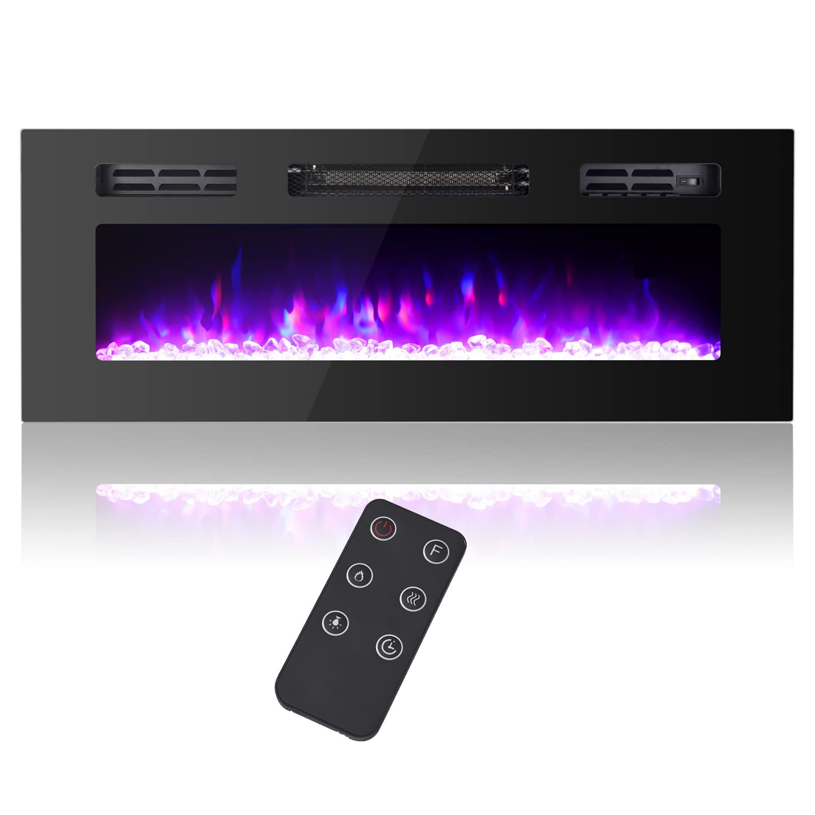 Symple Stuff Armagh 36'' W Electric Fireplace Insert & Reviews ...