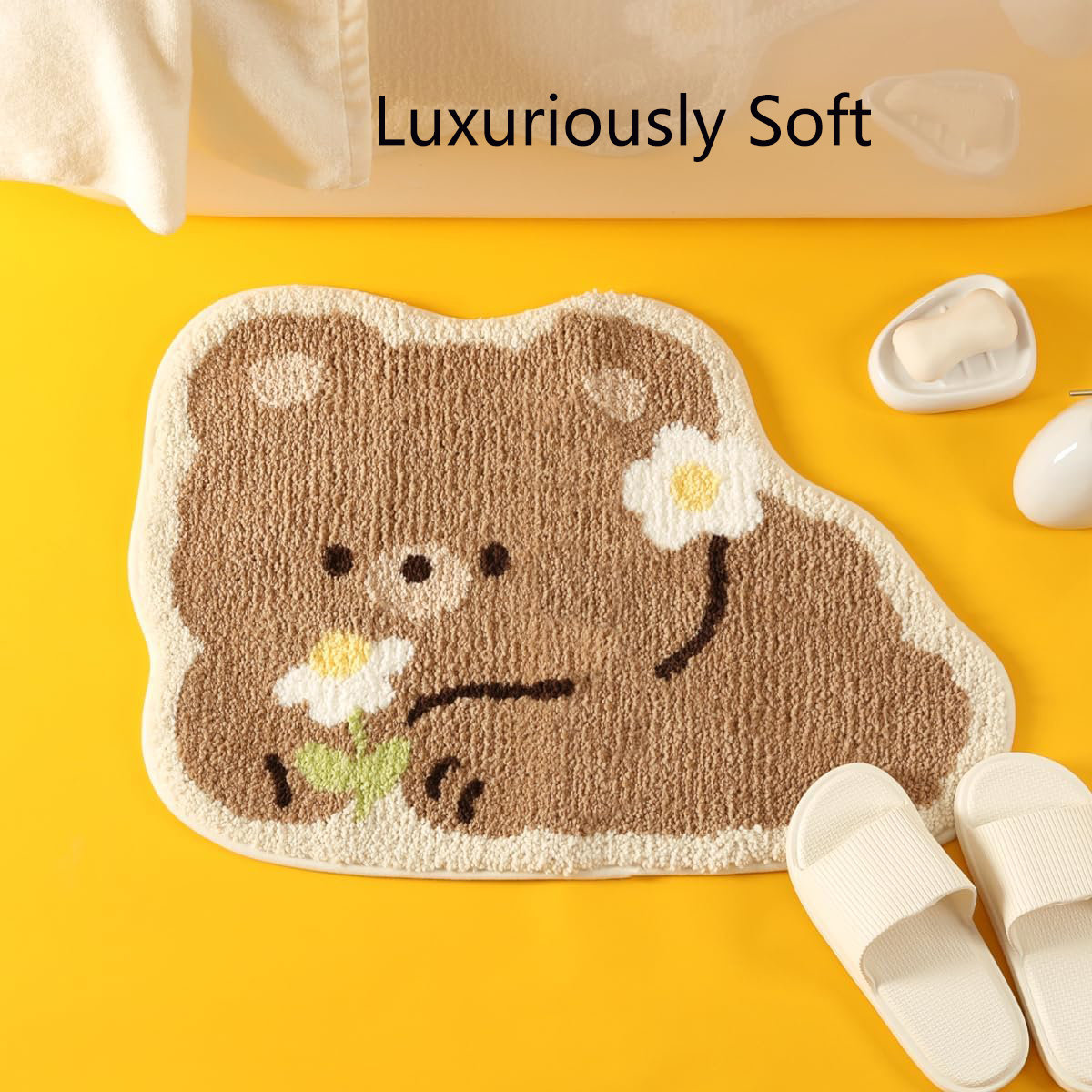 Red Barrel Studio® Cute Animal Bath Mat, Extra Soft Absorbent Bath Rug ...