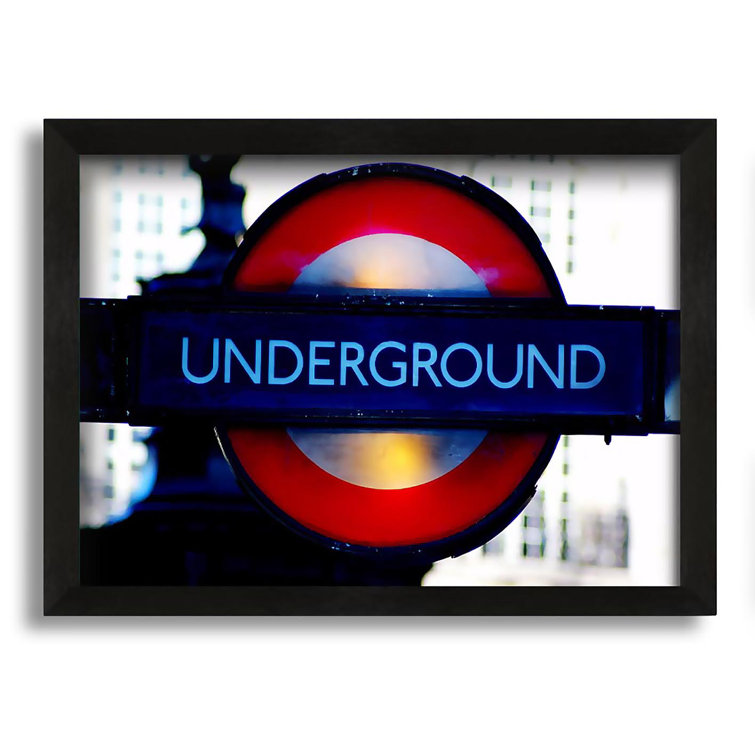 Ebern Designs London Underground Sign - Print on Canvas | Wayfair.co.uk