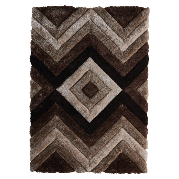 Latitude Run® Corey-Leigh Performance Brown/Beige Rug & Reviews | Wayfair