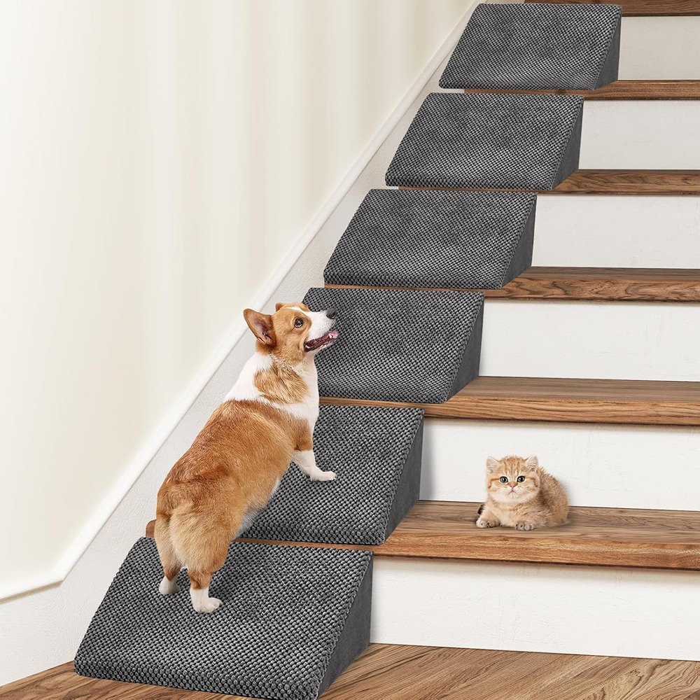 Latitude Run® Update 40D Small Dog Steps/Stairs For Staircase, Foam Dog ...