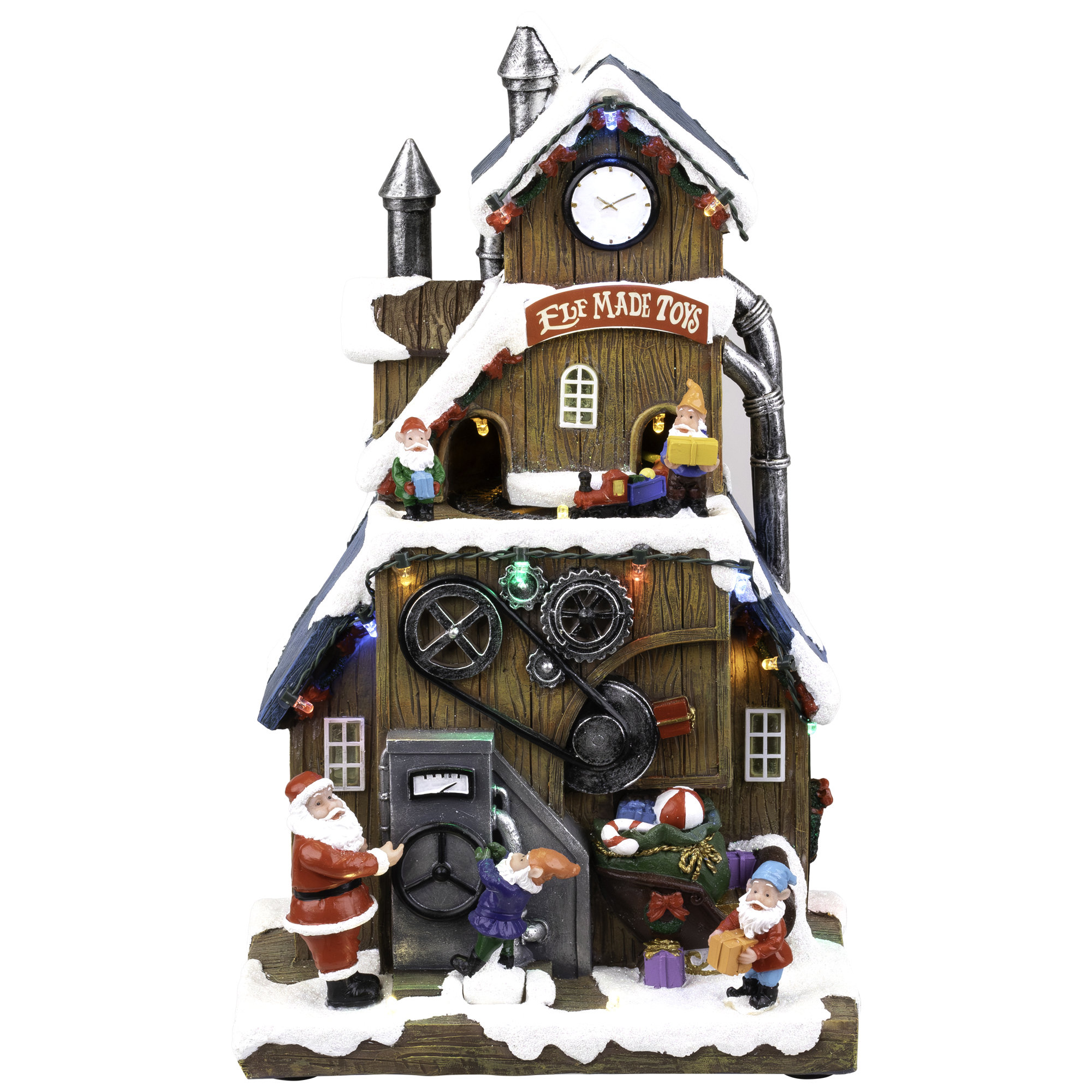 Northlight Seasonal LED Lighted And Musical Christmas Village Elf Made ...