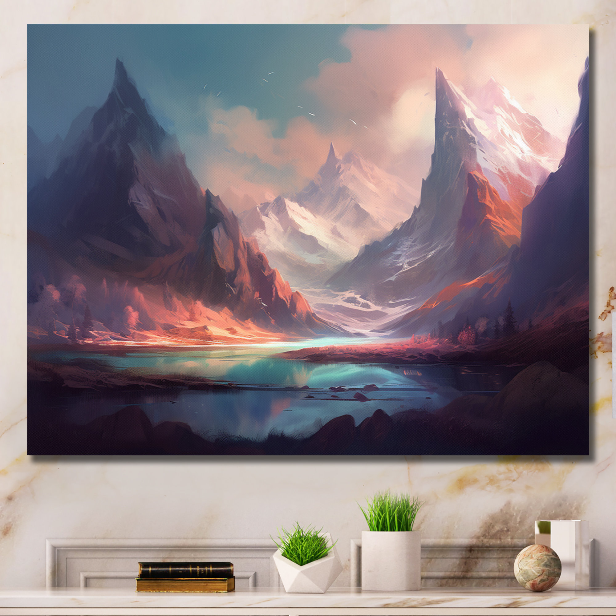 Millwood Pines Frozen Mountain Range I - Print | Wayfair