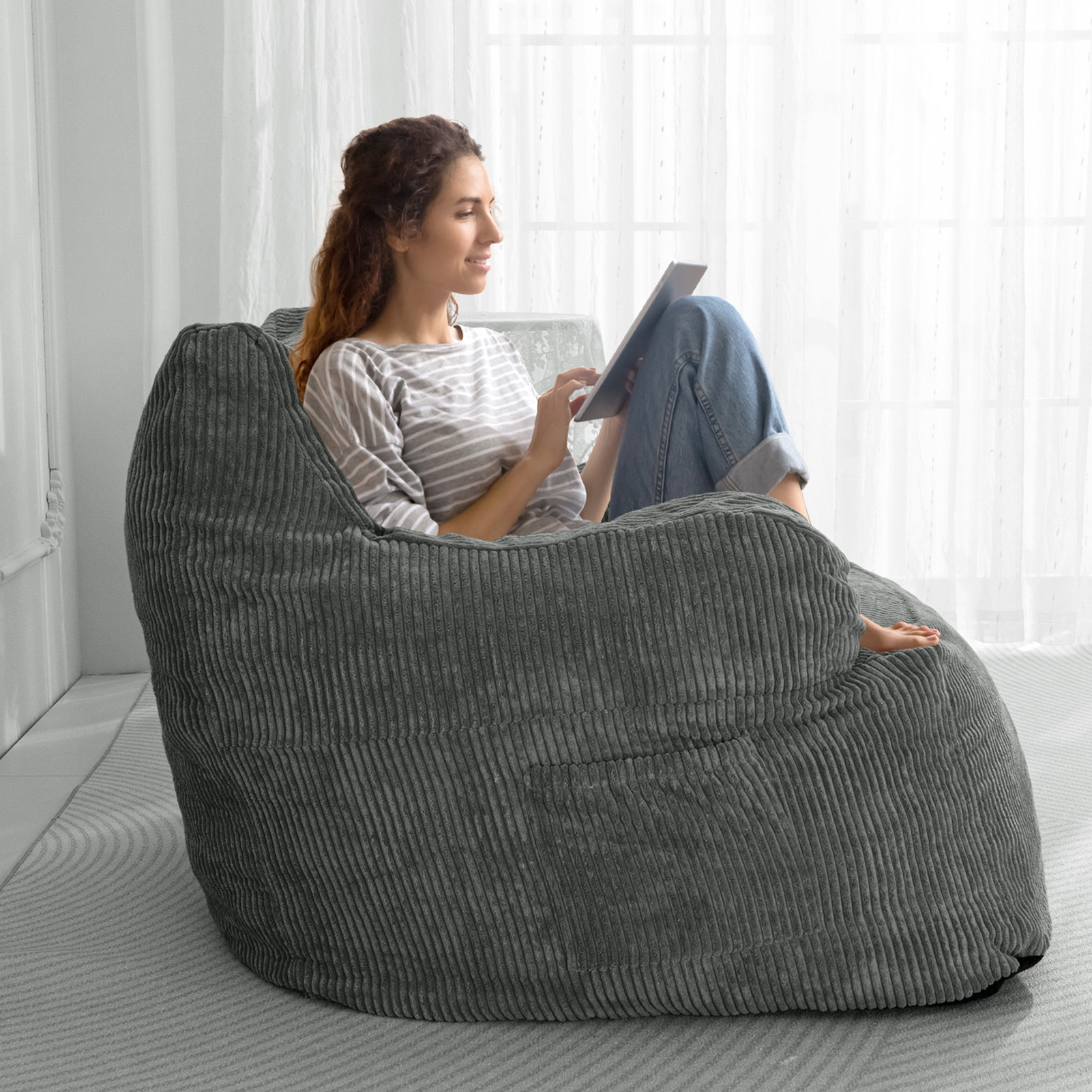 Trule Large Bean Bag Chair & Lounger | Wayfair