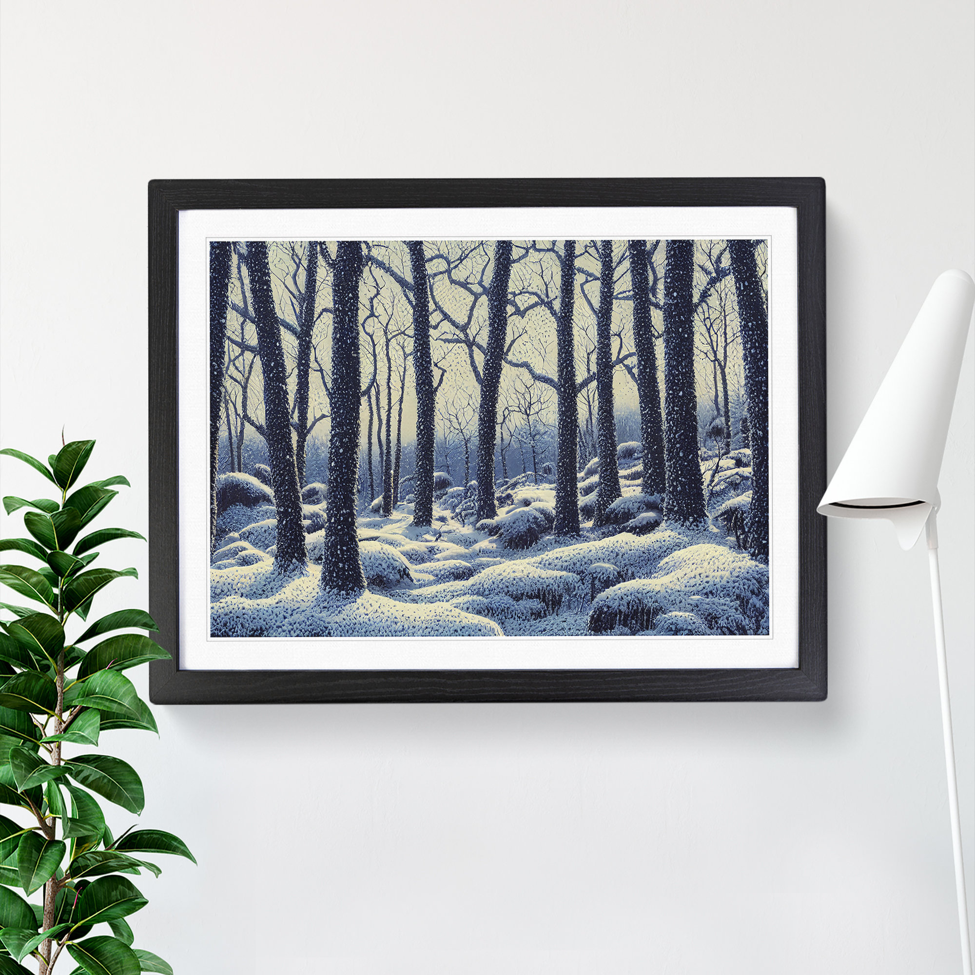 Alpen Home Charismatic Winter Forest - Picture Frame Photograph ...