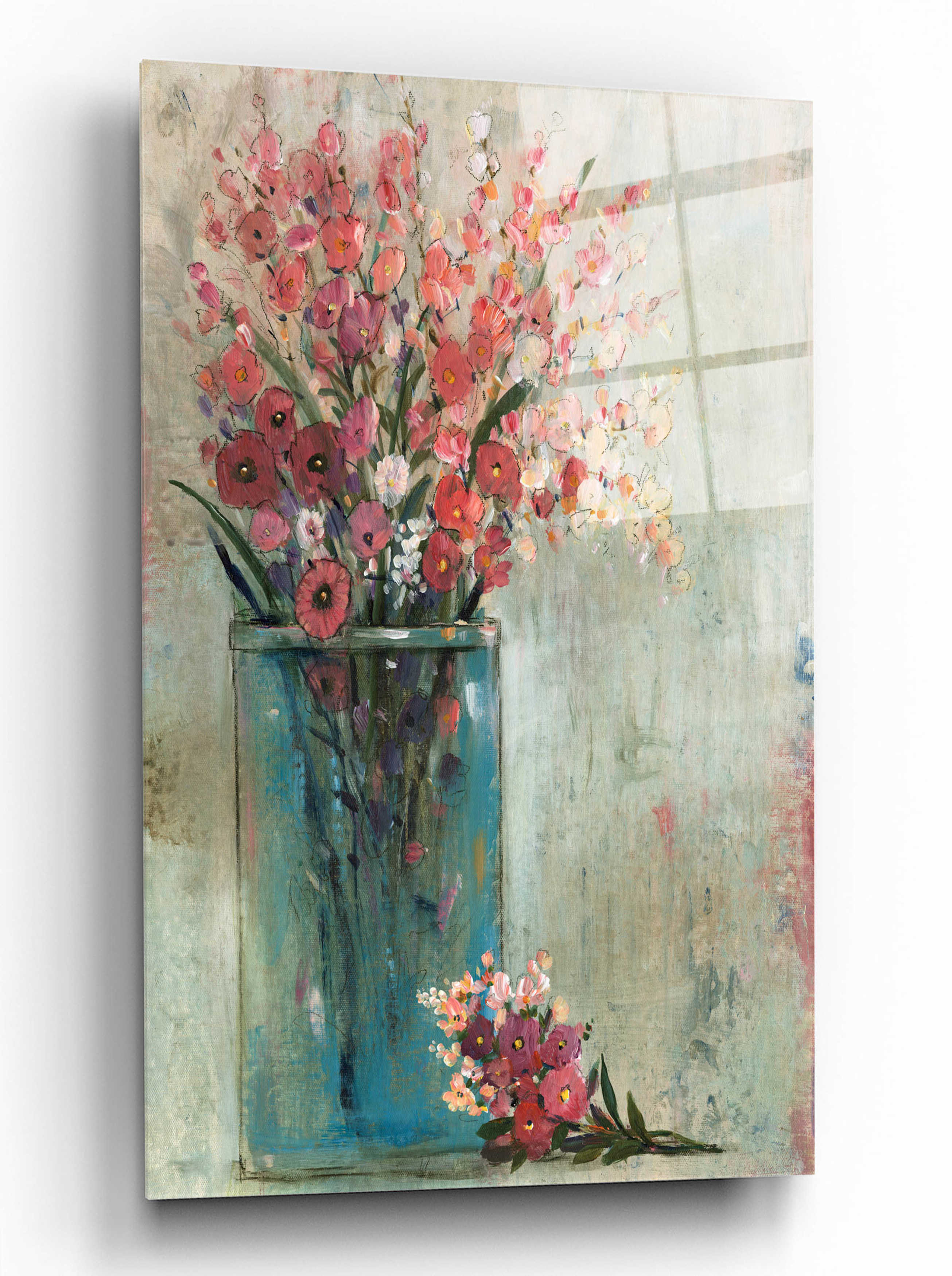 Red Barrel Studio® Blue Jar II' by Tim O'Toole, Acrylic Glass Wall Art ...